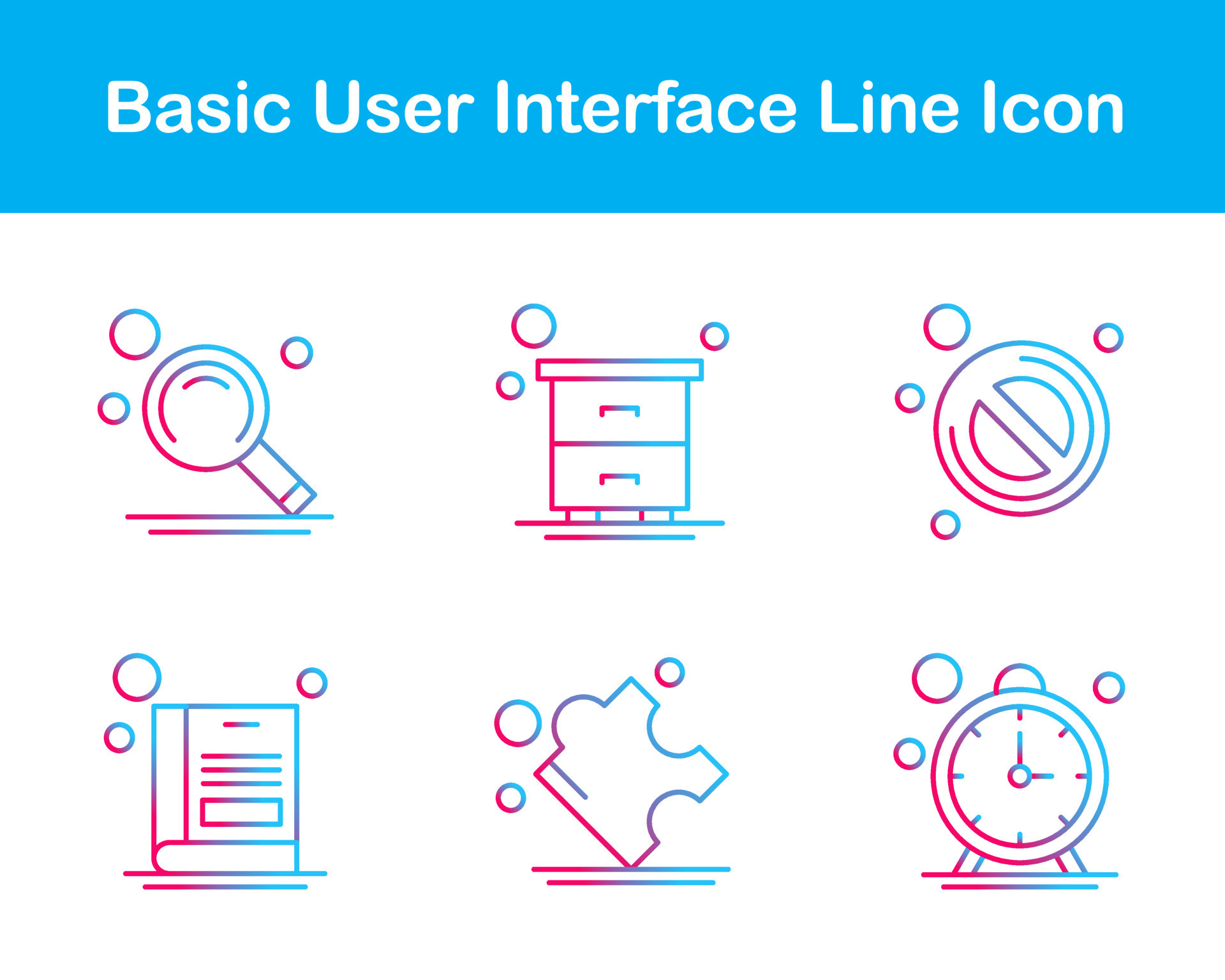 Basic User Interface Vector Icon Set 20652729 Vector Art at Vecteezy