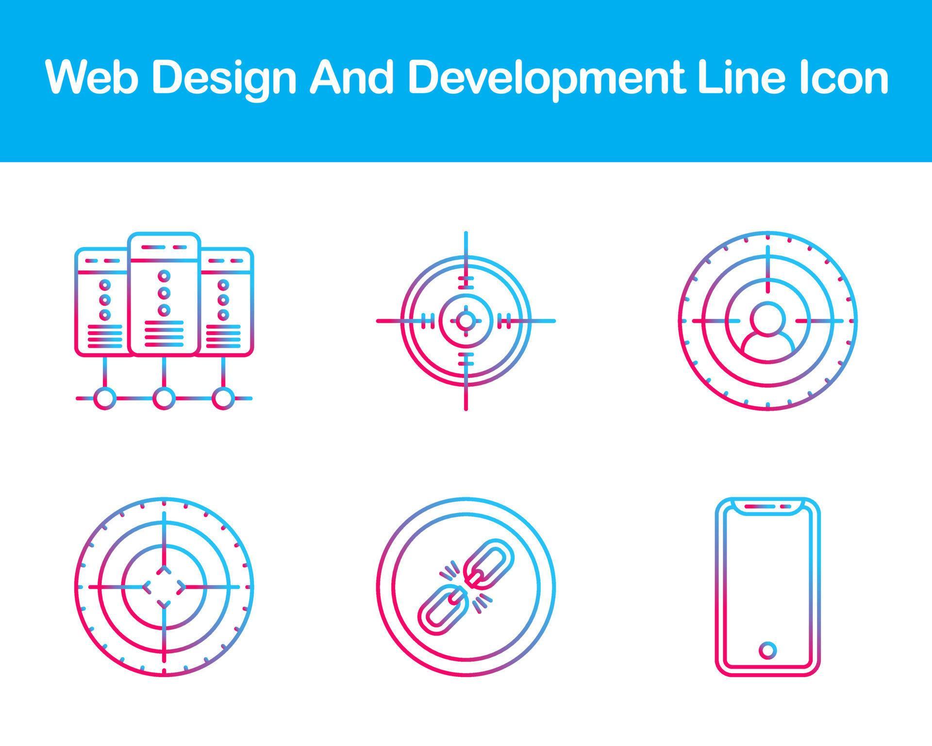 Web Design And Development Vector Icon Set 20652805 Vector Art at Vecteezy