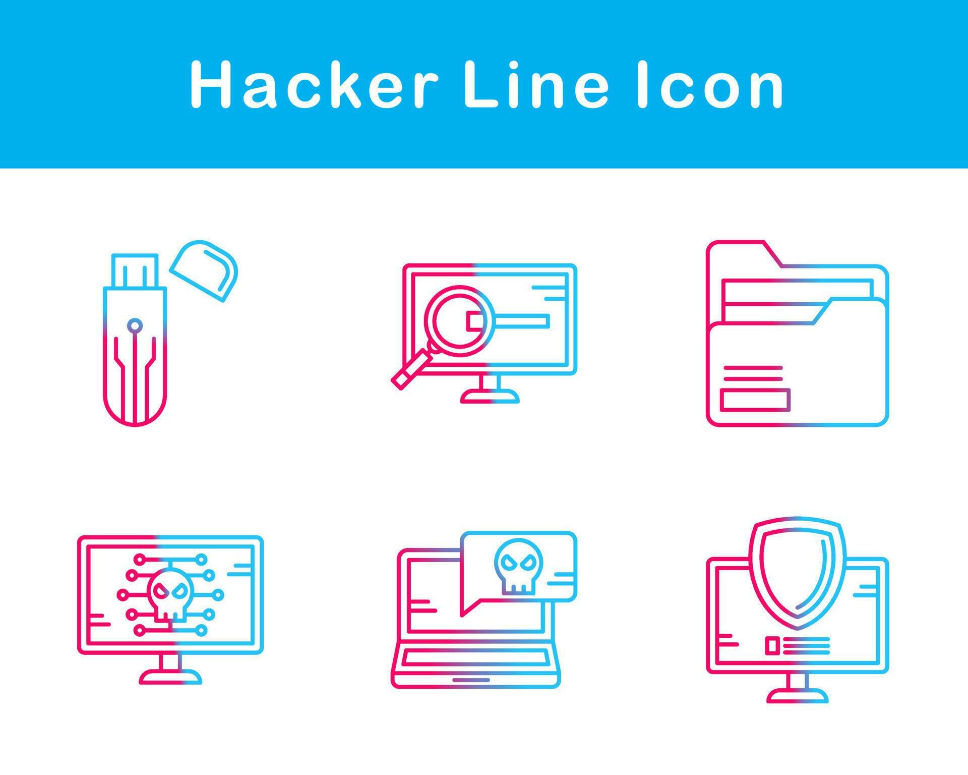 Hacker Vector Icon Set 20652814 Vector Art at Vecteezy