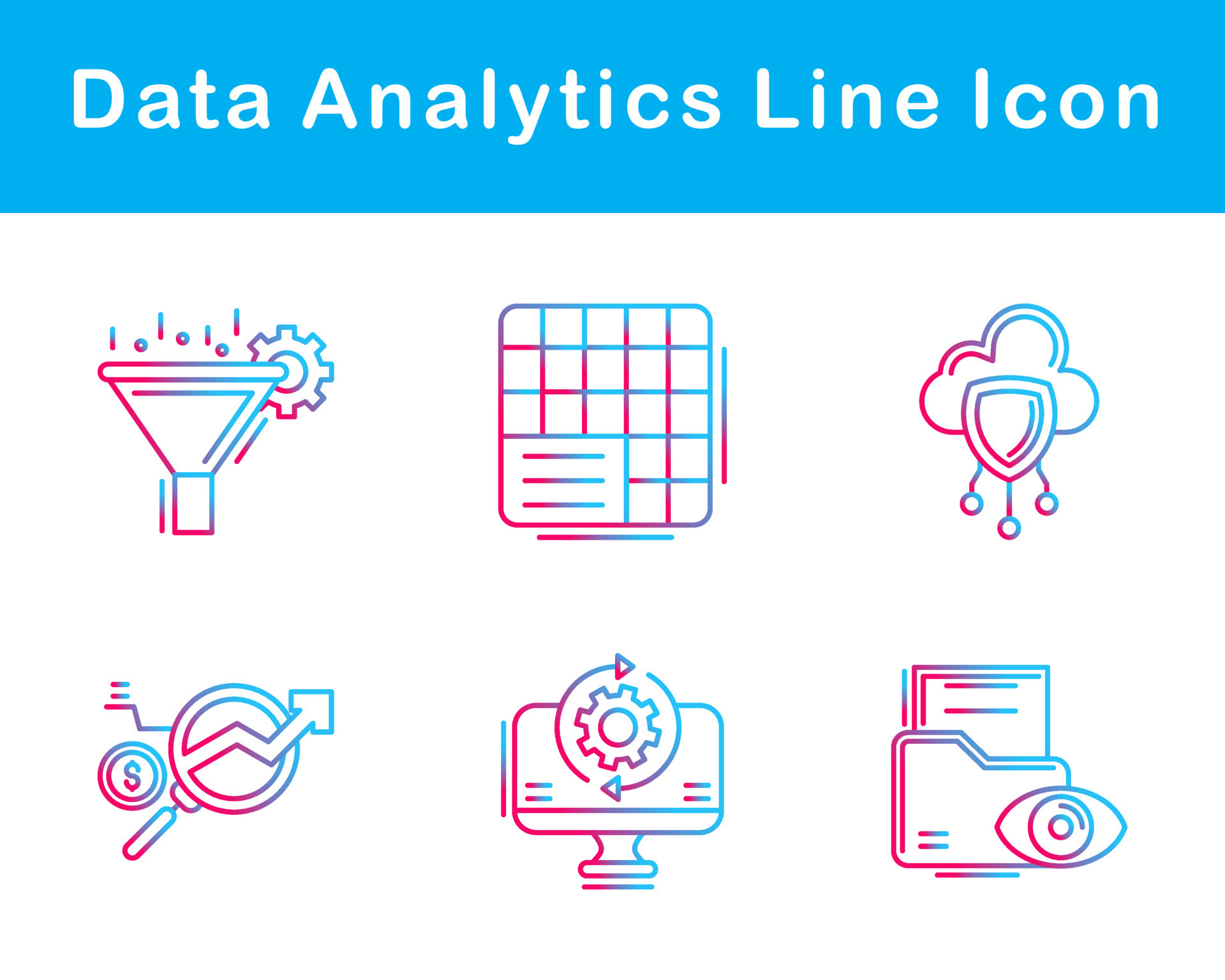 Data Analytics Vector Icon Set 20652847 Vector Art at Vecteezy Data Analytics Vector Icon Set 20652847 Vector Art at Vecteezy