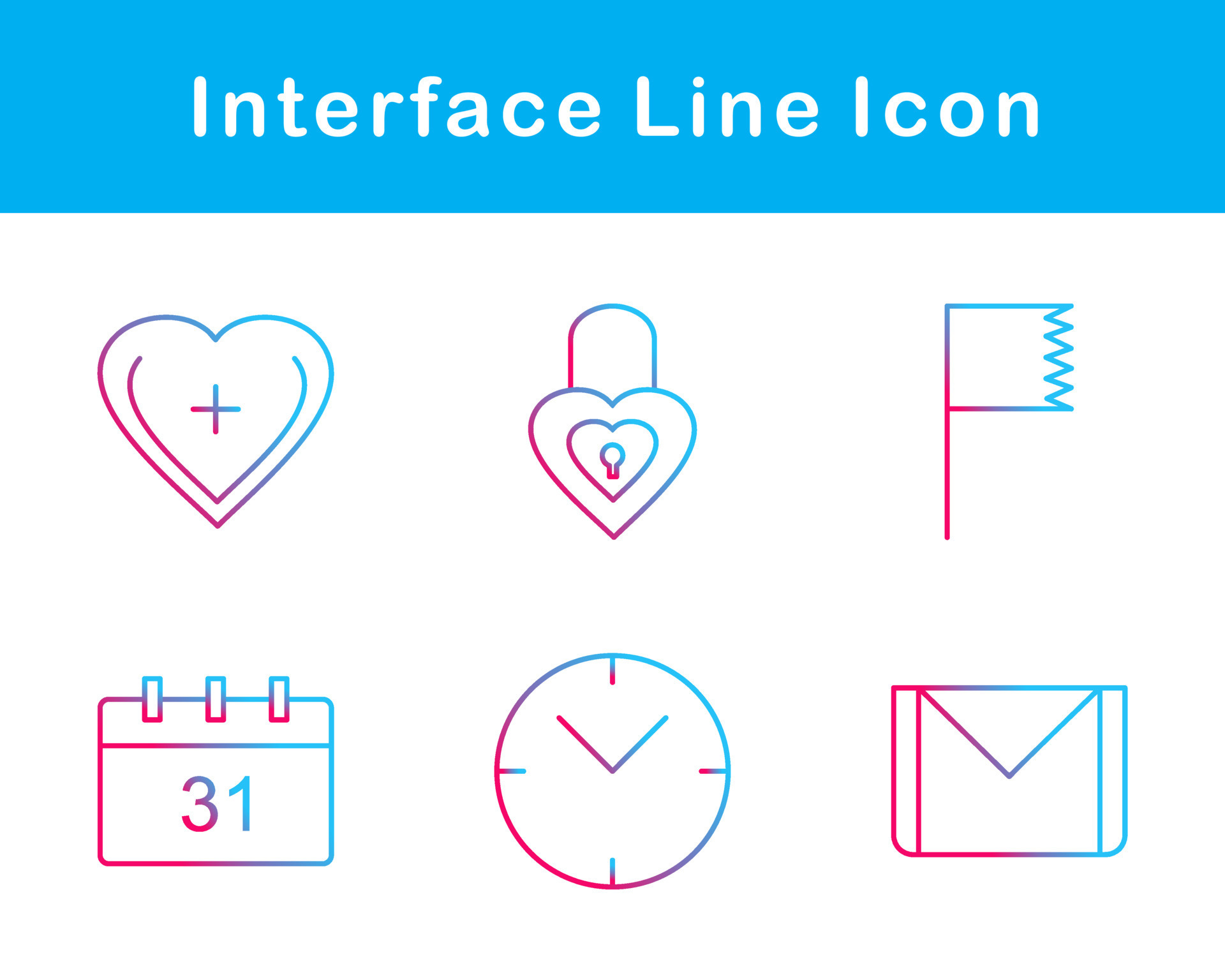 Interface Vector Icon Set 20653131 Vector Art At Vecteezy