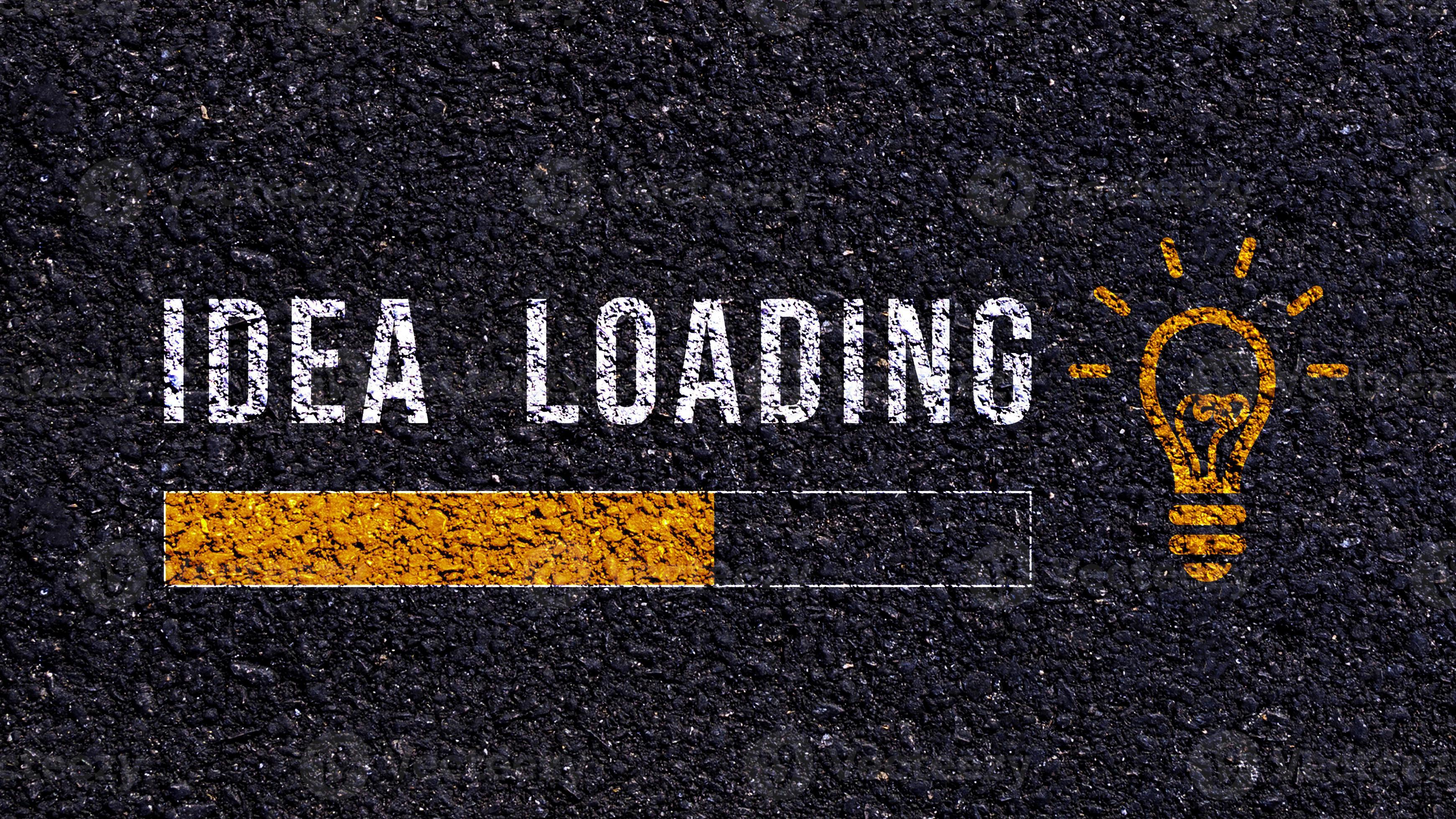 Idea loading concept with hyperspace suitable for business presentation ...