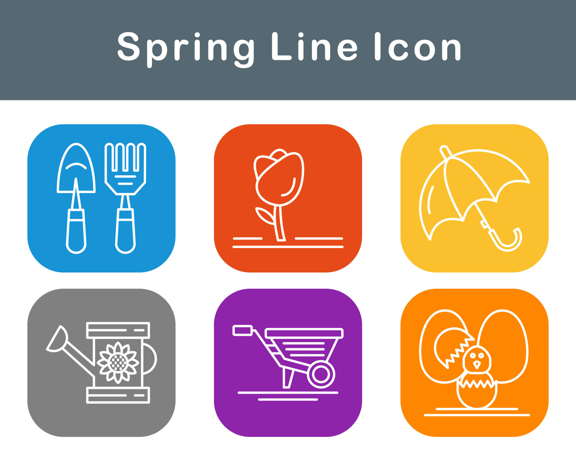 Spring Vector Icon Set 20653568 Vector Art at Vecteezy