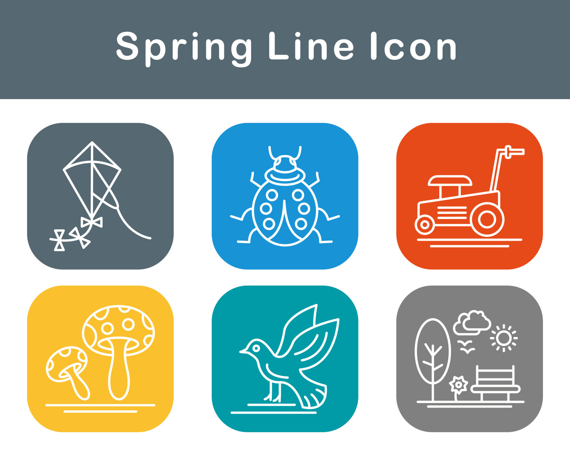 Spring Vector Icon Set 20653601 Vector Art at Vecteezy