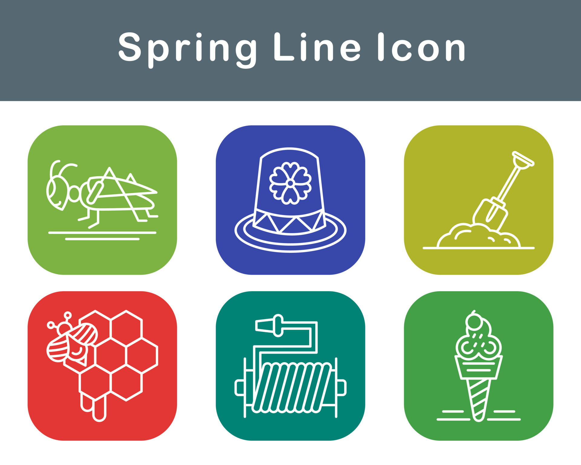 Spring Vector Icon Set 20653615 Vector Art at Vecteezy