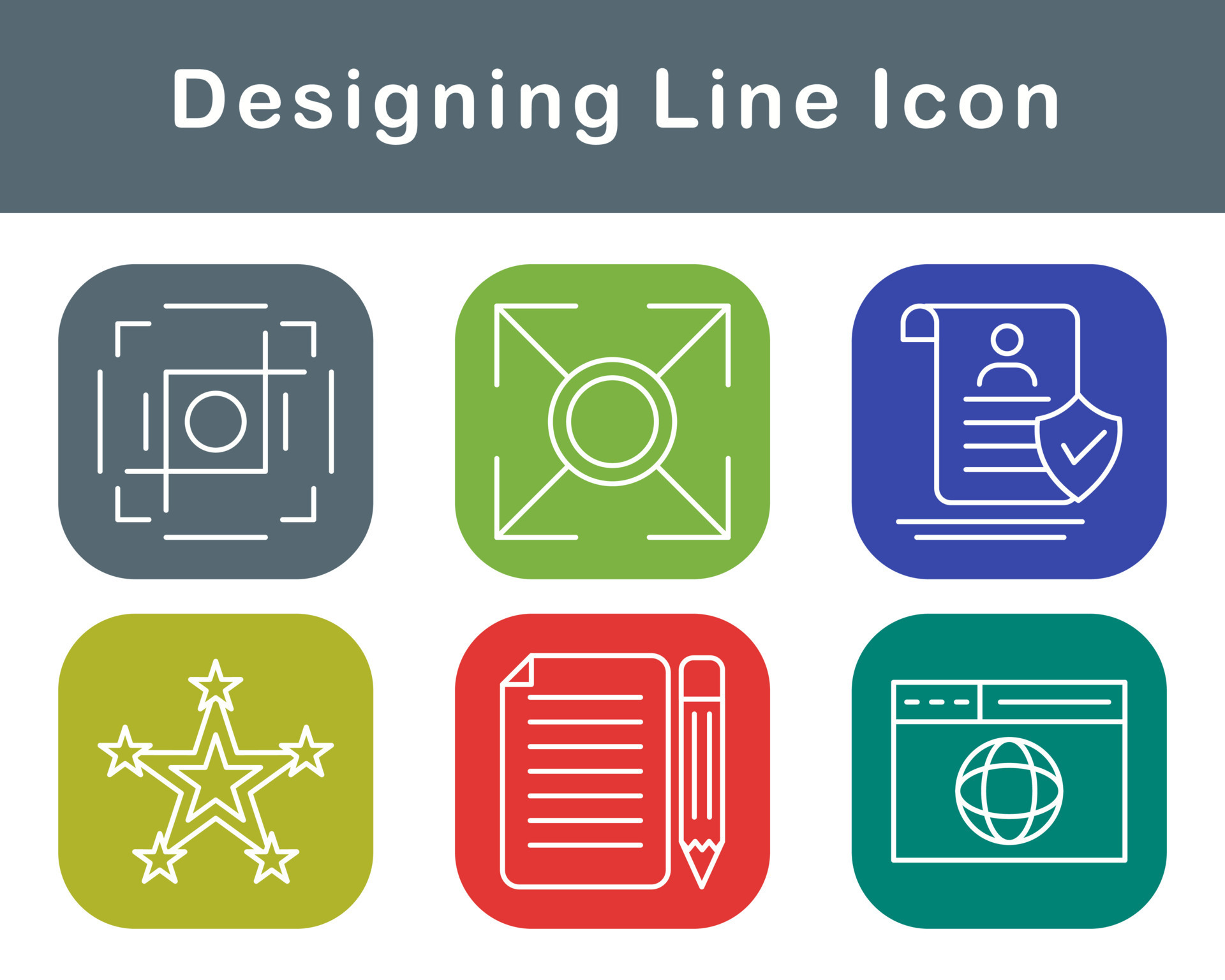 Designing Vector Icon Set 20653719 Vector Art at Vecteezy
