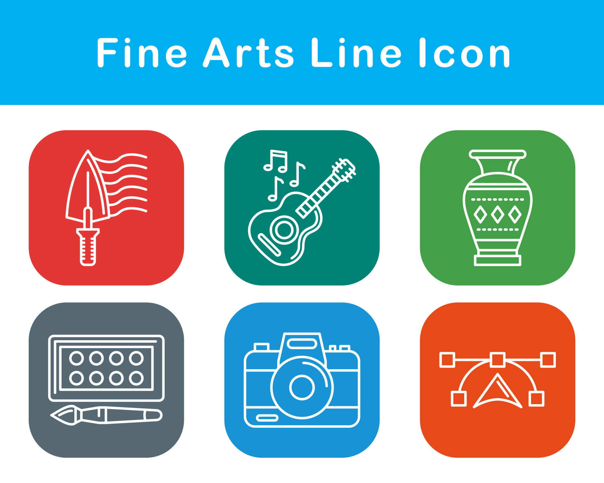 Fine Arts Vector Icon Set 20654141 Vector Art at Vecteezy