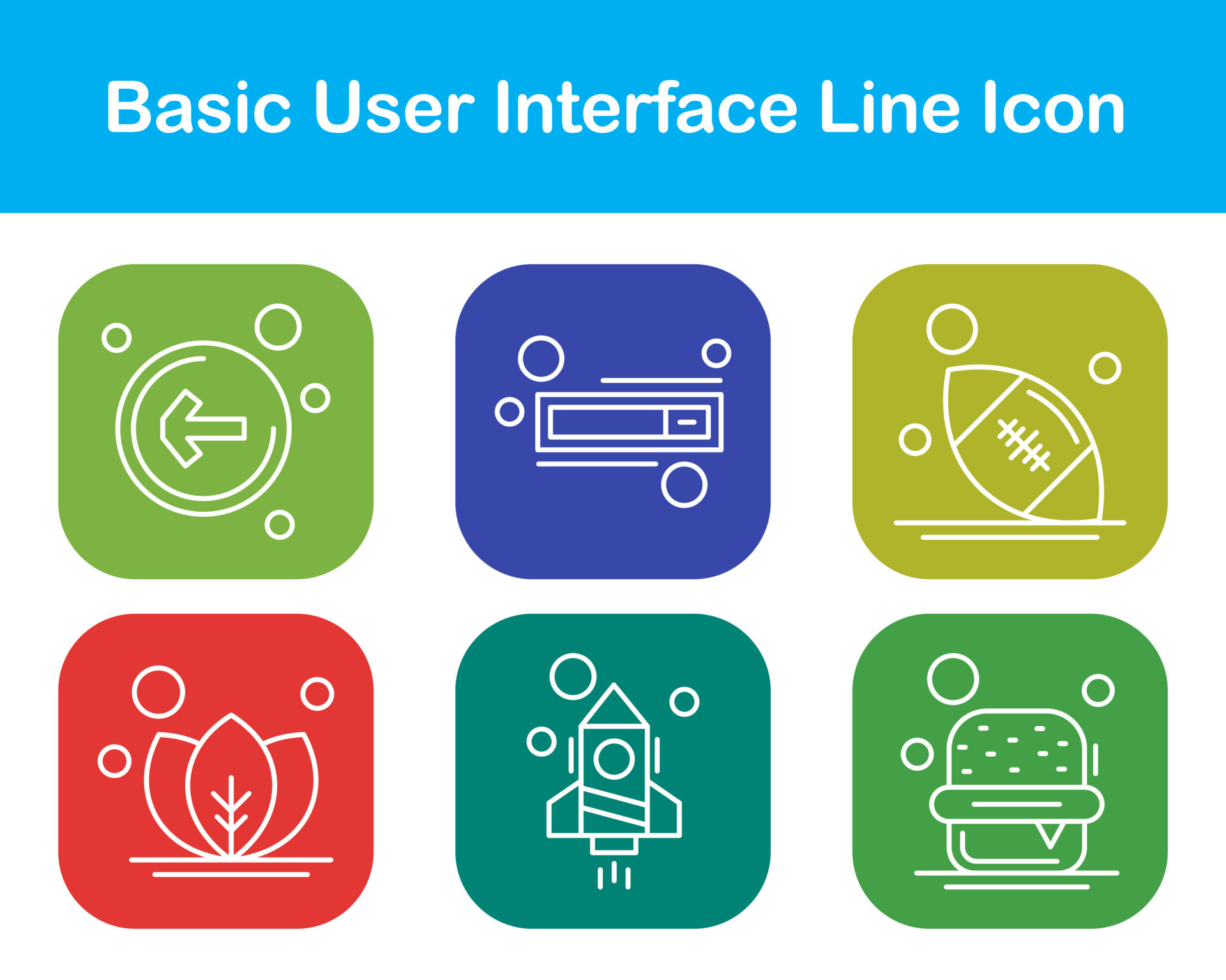 Basic User Interface Vector Icon Set 20654161 Vector Art at Vecteezy