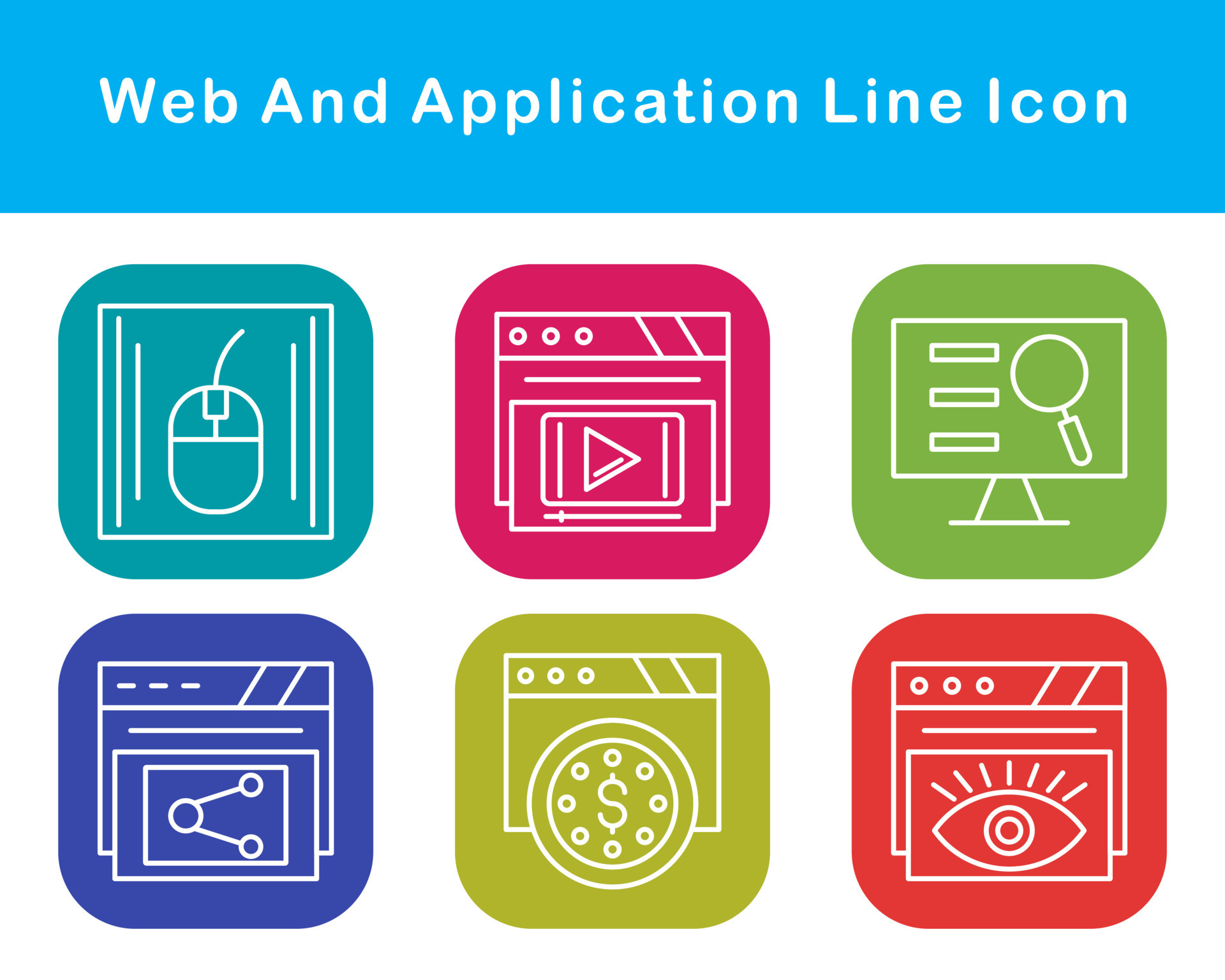 Web And Application Vector Icon Set 20654361 Vector Art at Vecteezy