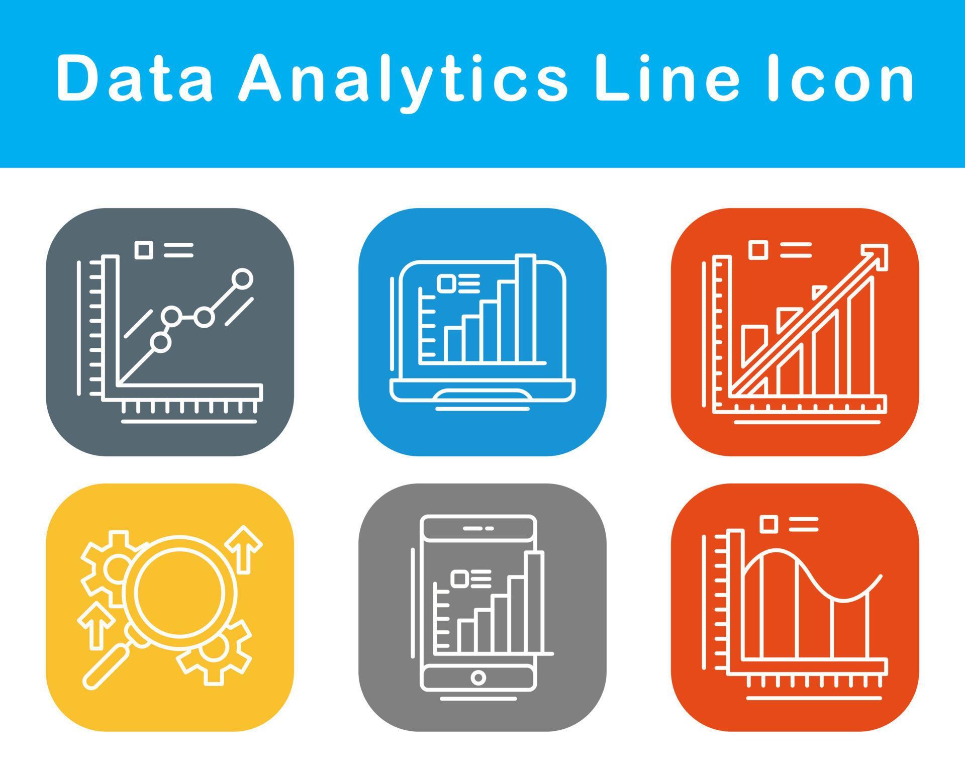 Data Analytics Vector Icon Set 20654481 Vector Art at Vecteezy