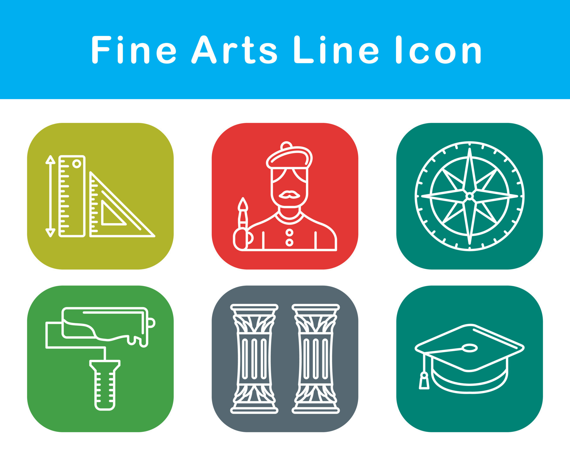 Fine Arts Vector Icon Set 20654484 Vector Art at Vecteezy