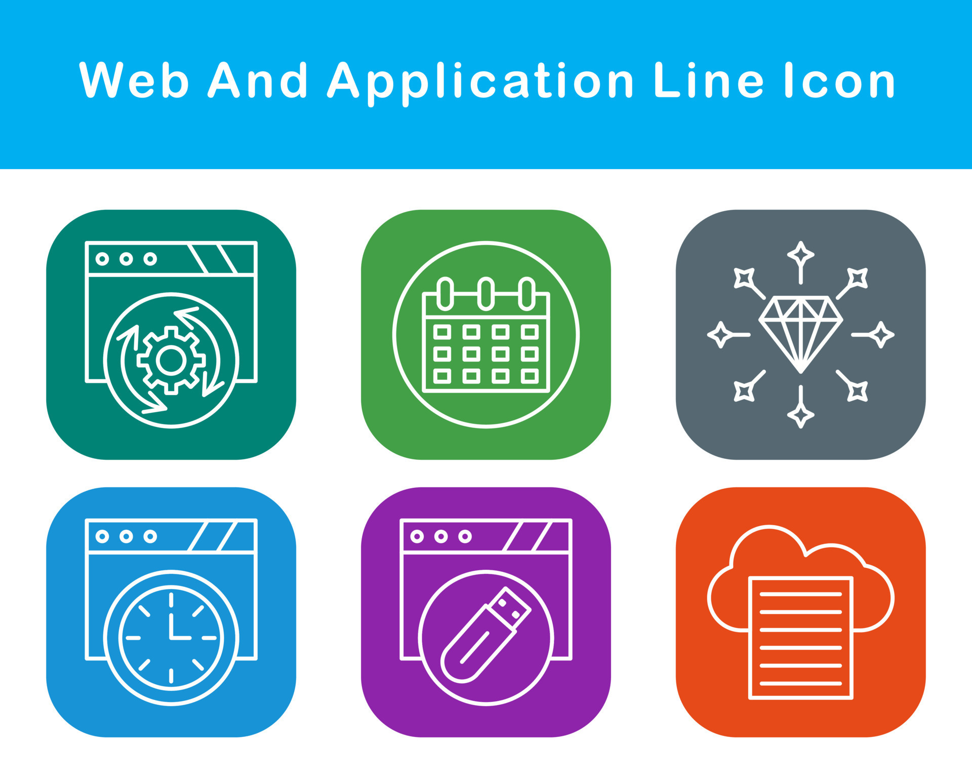 Web And Application Vector Icon Set 20654935 Vector Art At Vecteezy