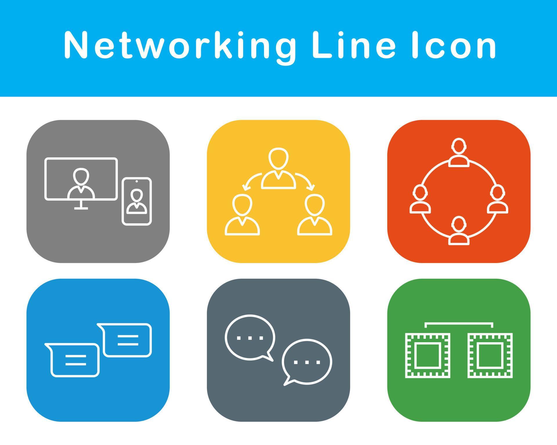 Networking Vector Icon Set 20656779 Vector Art at Vecteezy