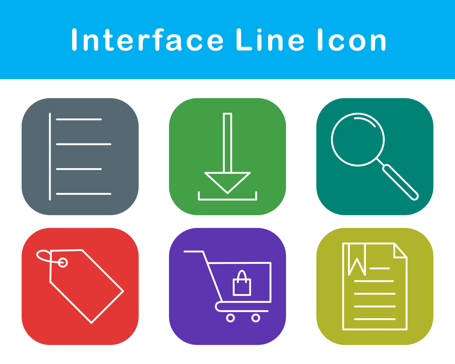 Interface Vector Icon Set 20656789 Vector Art At Vecteezy