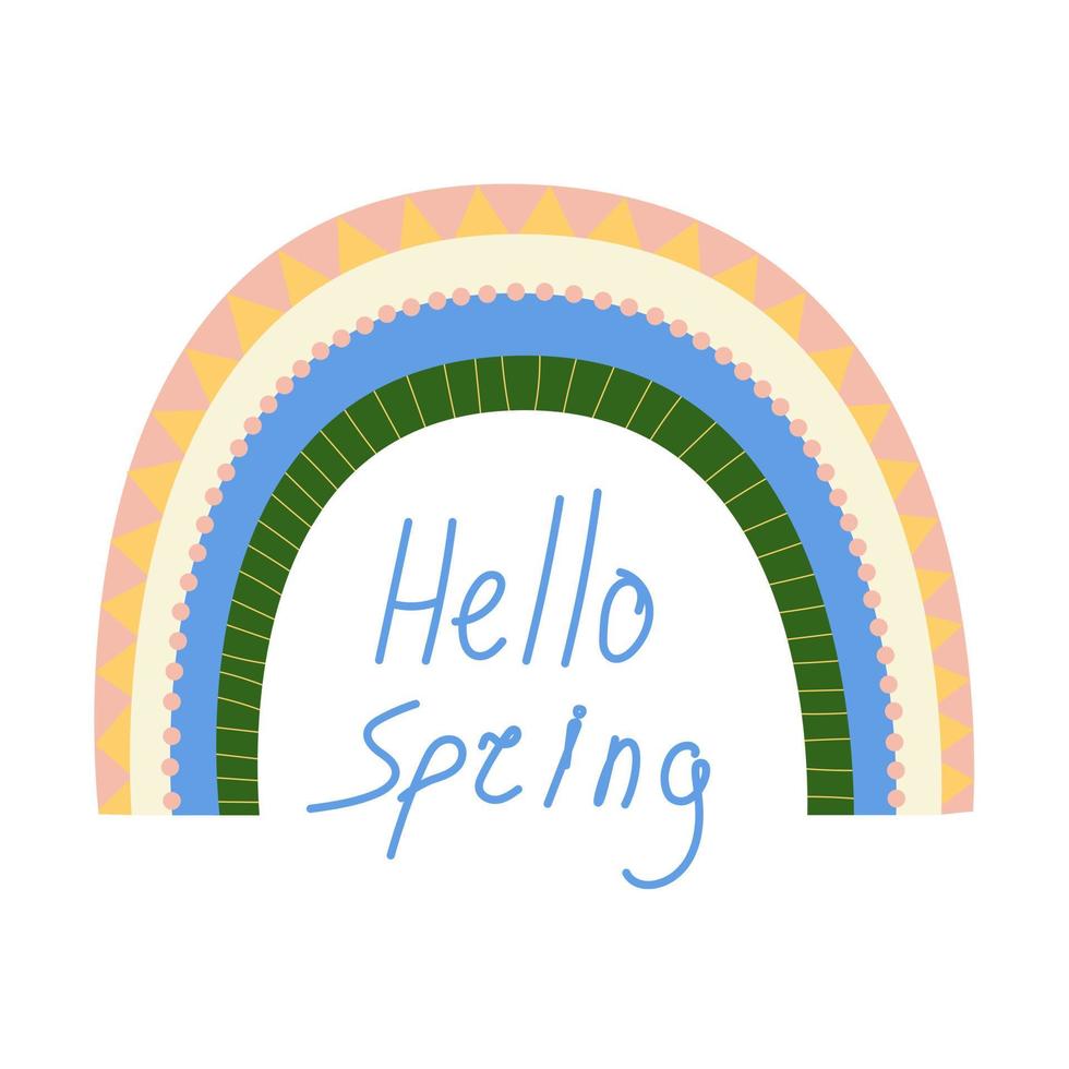 Spring Rainbow Vector Art, Icons, and Graphics for Free Download