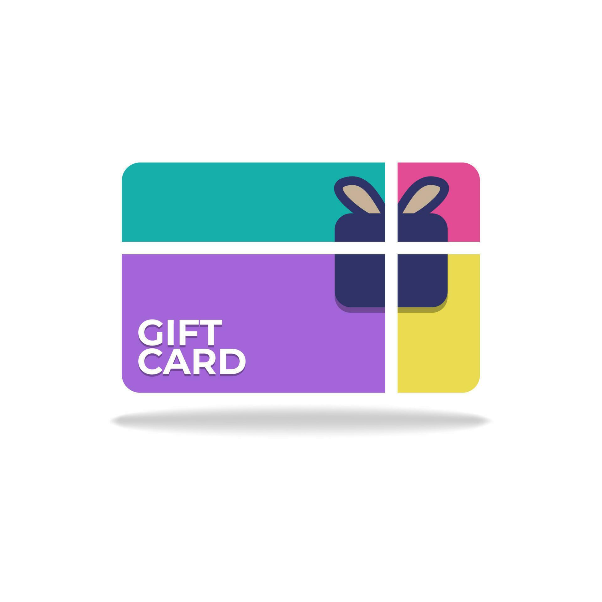 Colorful gift card icon vector for graphic design, logo, web site, social media, mobile app ...