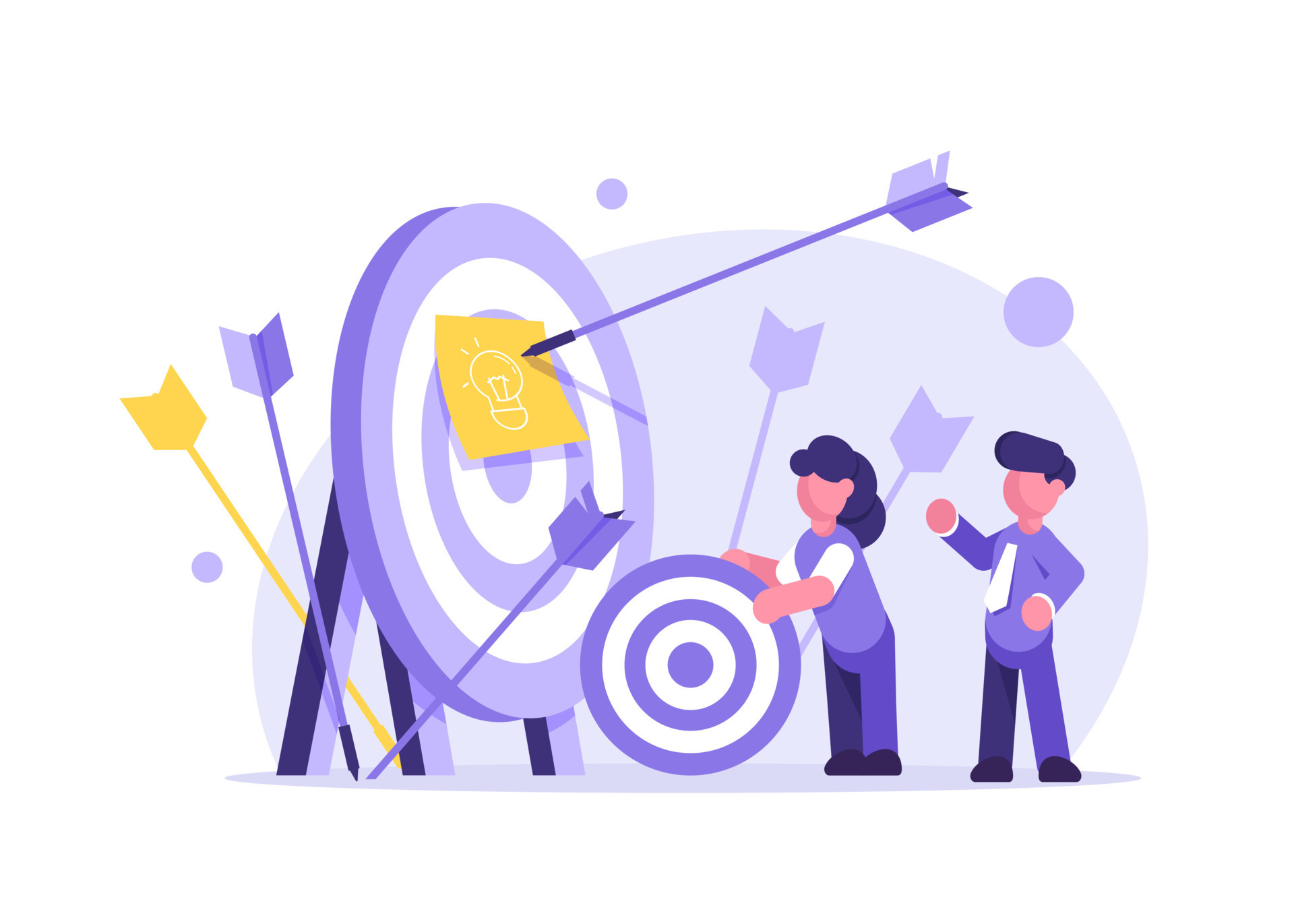 Teamwork concept with tiny people characters working together with big ...