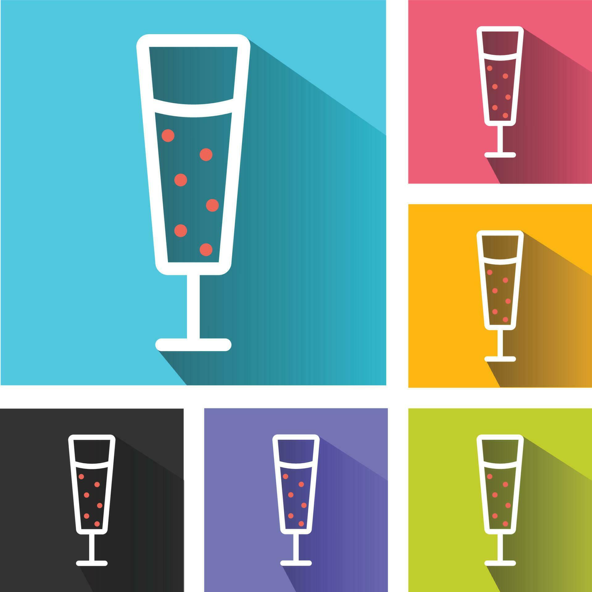 Champagne Glasses Icon Holiday Christmas New Year Wine Glass Wine Glasses Logo Wine Glasses