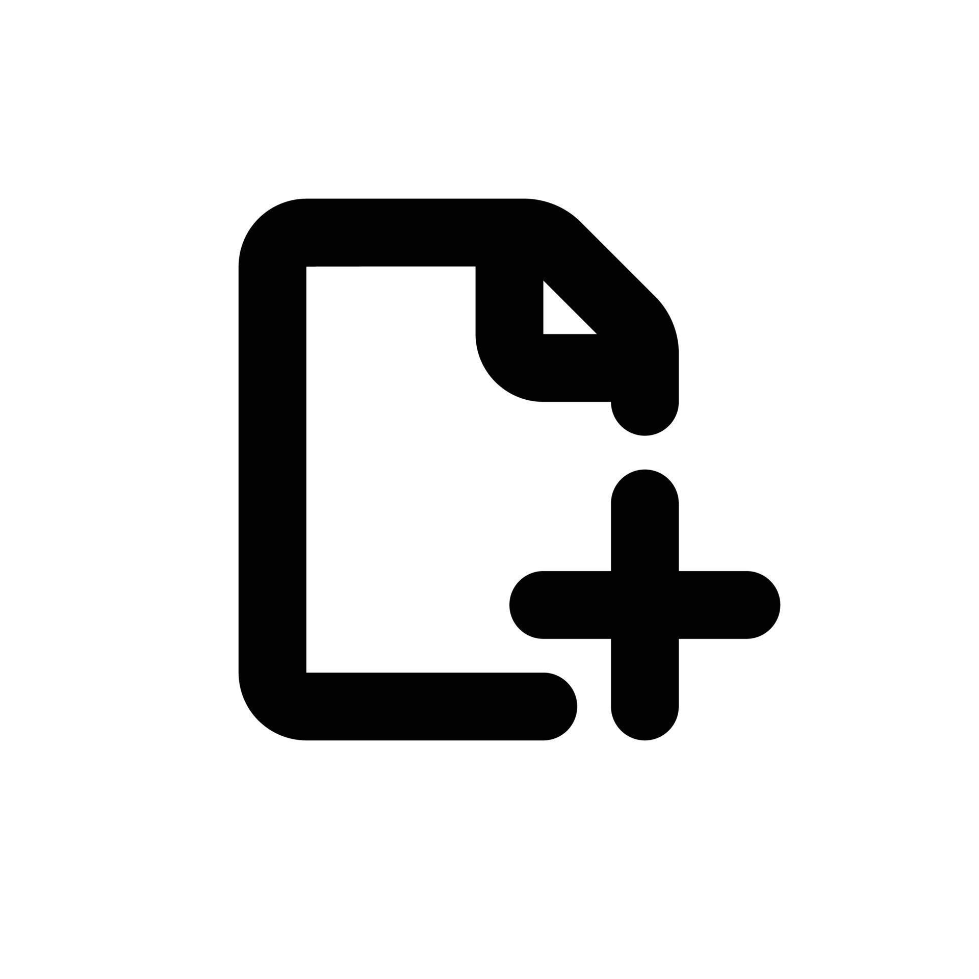 Add document outline icon in transparent background, basic app and web UI bold line icon, EPS10 ...