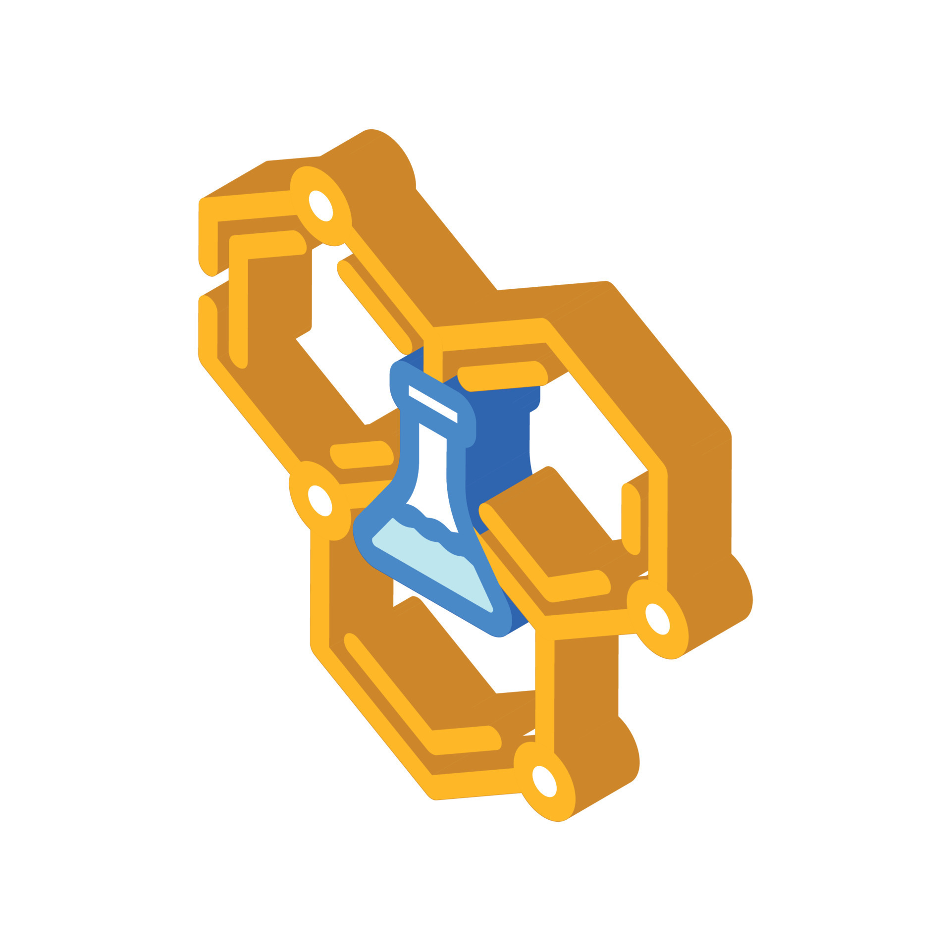 scientific molecular structure isometric icon vector illustration ... scientific molecular structure isometric icon vector illustration ...