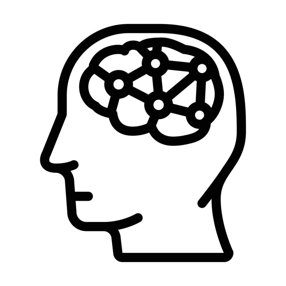 intelligence brain line icon vector illustration 20670448 Vector Art at ...