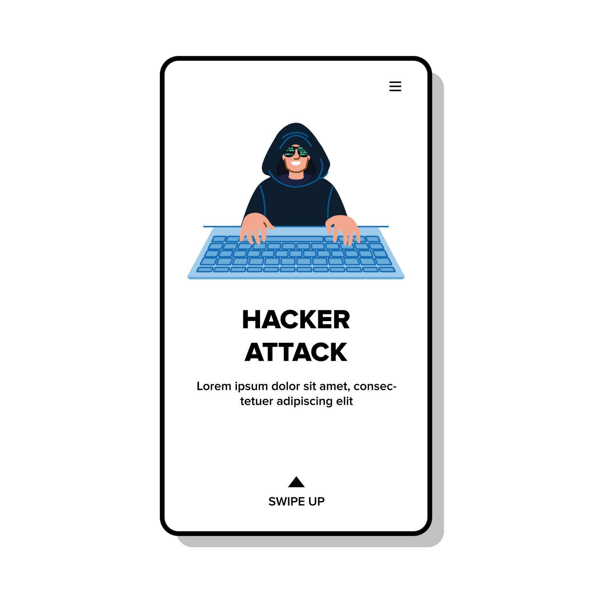 hacker attack vector 20671750 Vector Art at Vecteezy