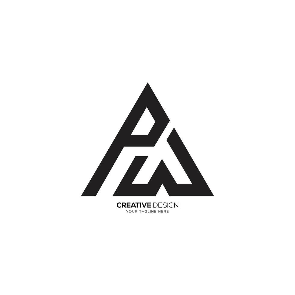 Letter P W triangle shape abstract logo 20672077 Vector Art at Vecteezy Letter P W triangle shape abstract logo 20672077 Vector Art at Vecteezy