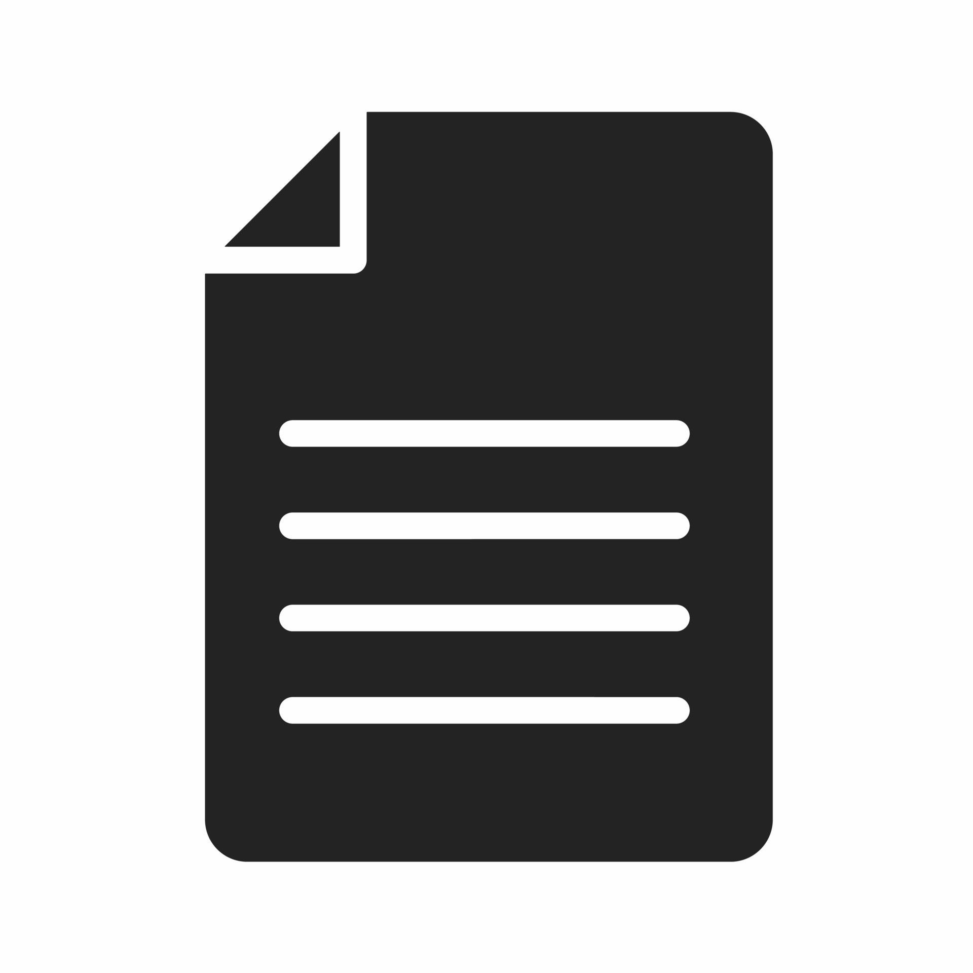 Document icon. Document icon illustration on white background. Stock ...