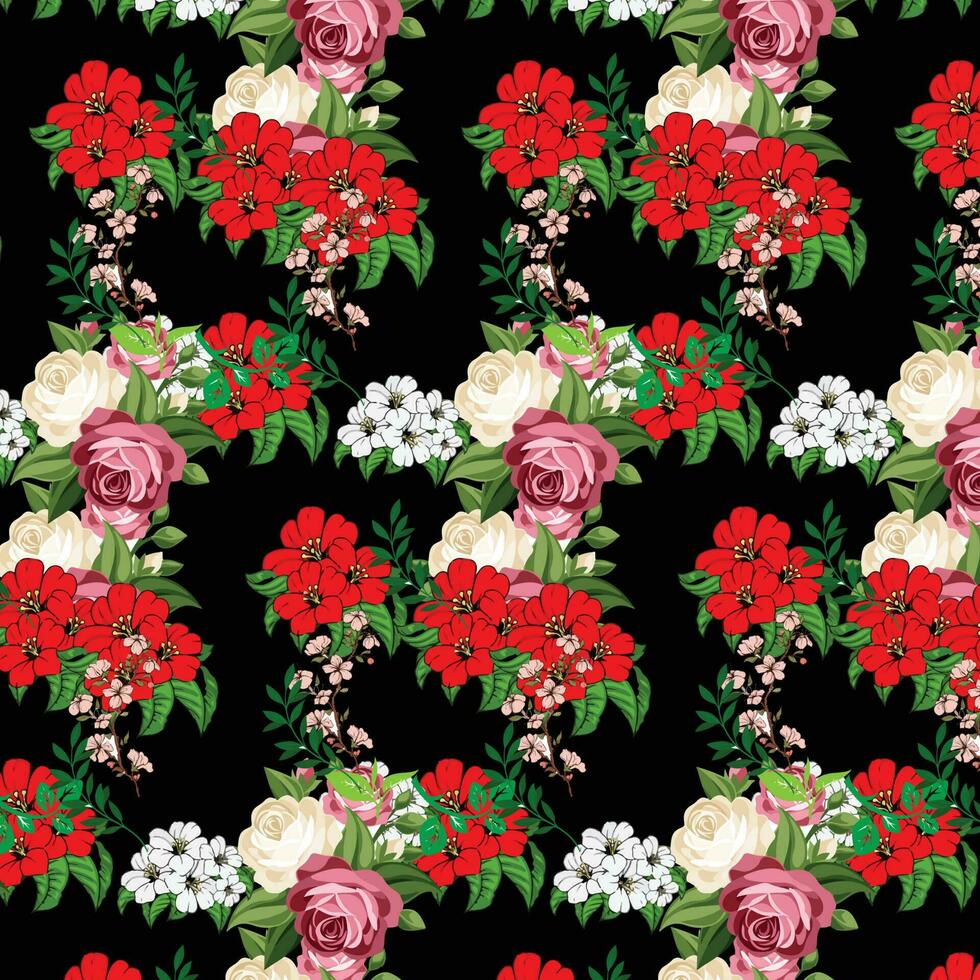Flower Pattern Design Seamless PAttern 20672913 Vector Art at Vecteezy