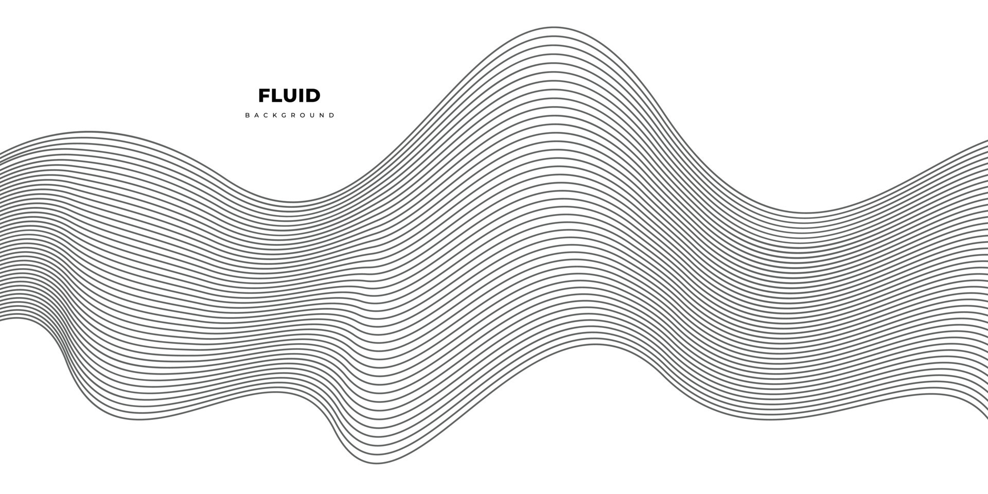 Dynamic Wave Lines Background Design Set For Copy Space Brochure