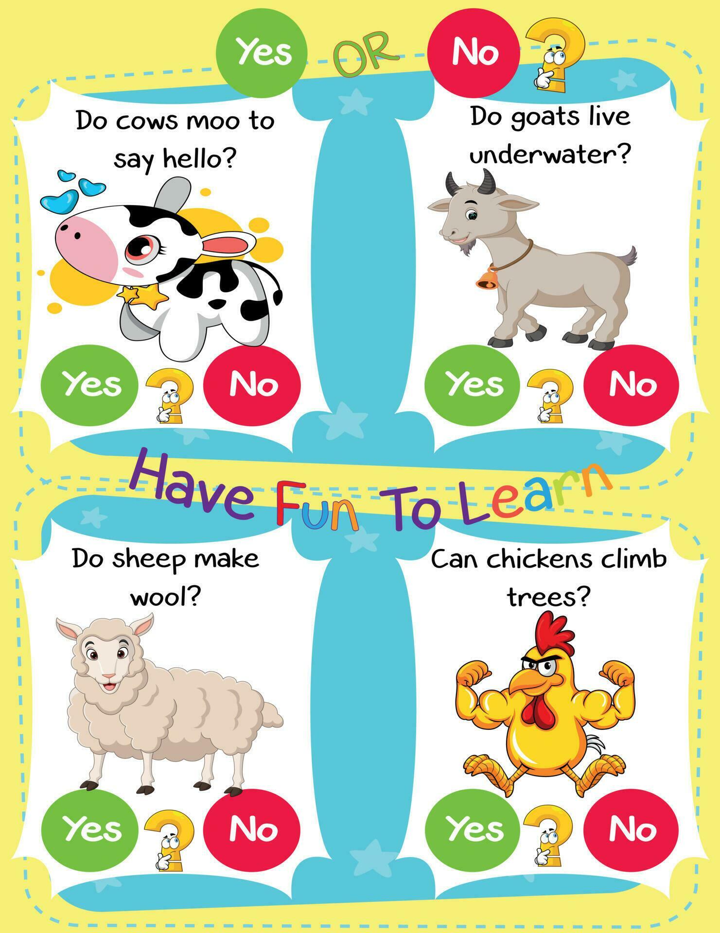 It's a yes-or-no game. Learn about kids' education activities. Children ...
