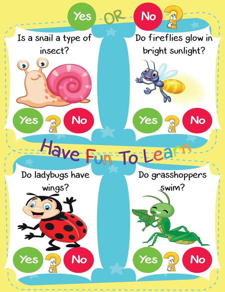 Worksheet for Logic Kids Task and Answer Questions It's a yes-or-no ...