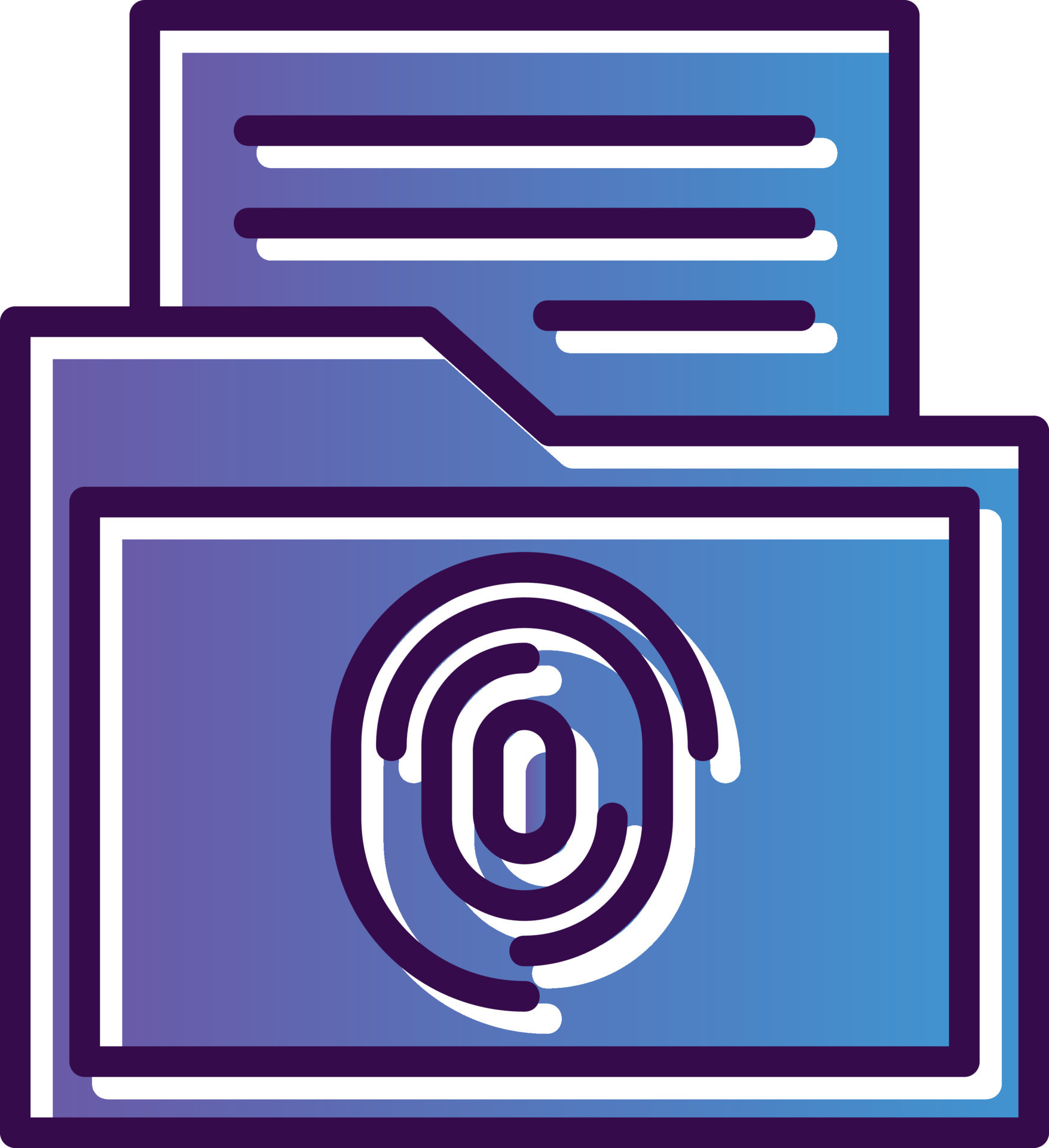 Dactyloscopic Data Vector Icon Design 20689989 Vector Art at Vecteezy