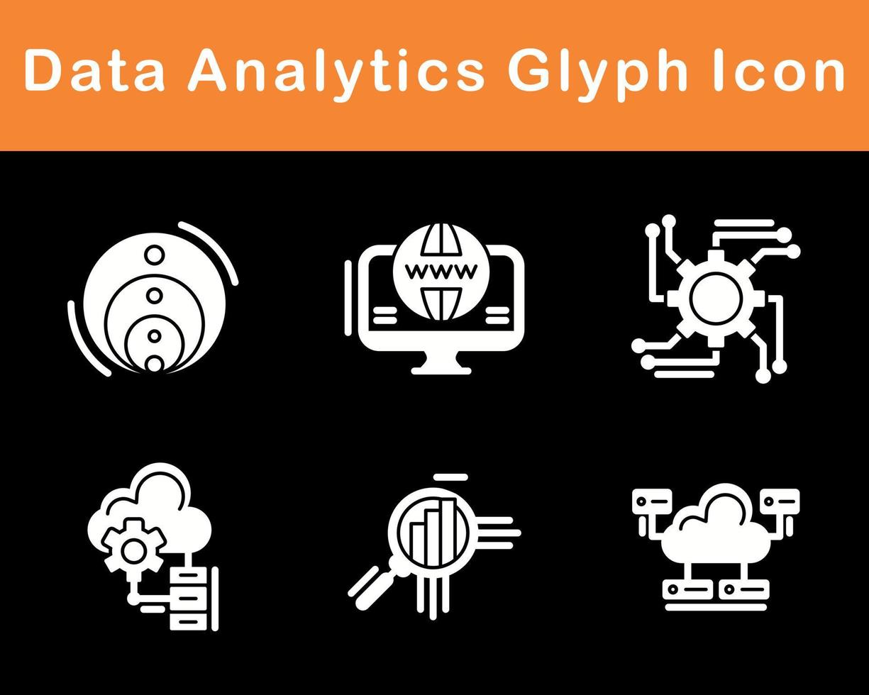 Data Analytics Vector Icon Set 20690222 Vector Art at Vecteezy