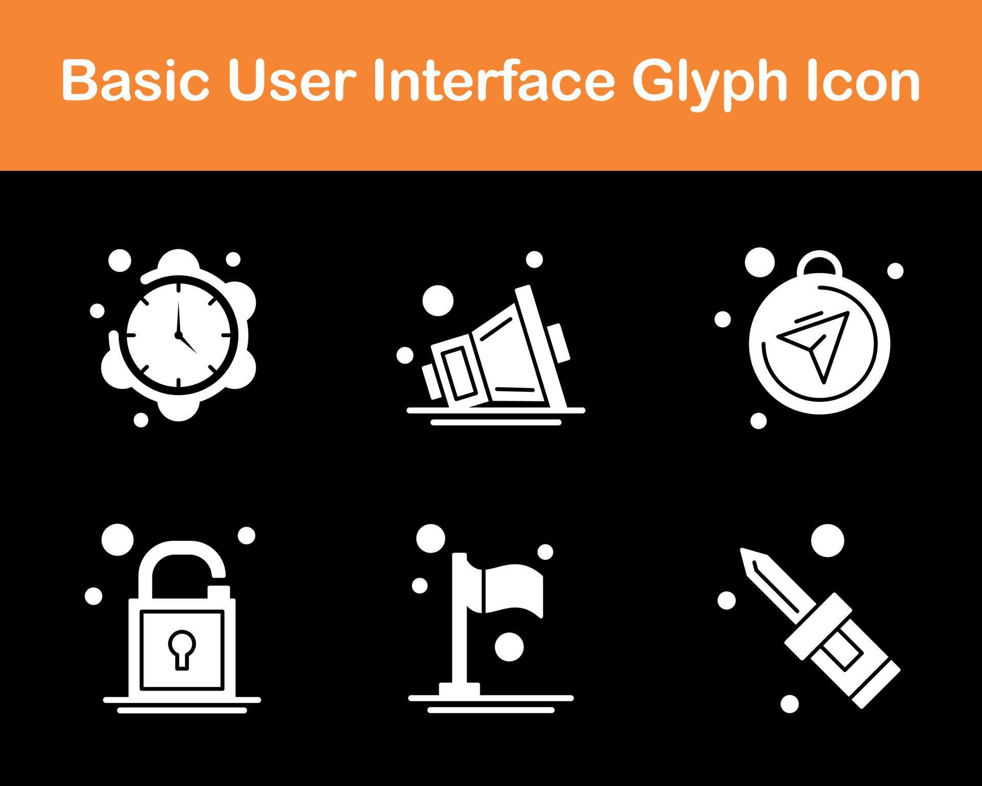 Basic User Interface Vector Icon Set 20690249 Vector Art at Vecteezy