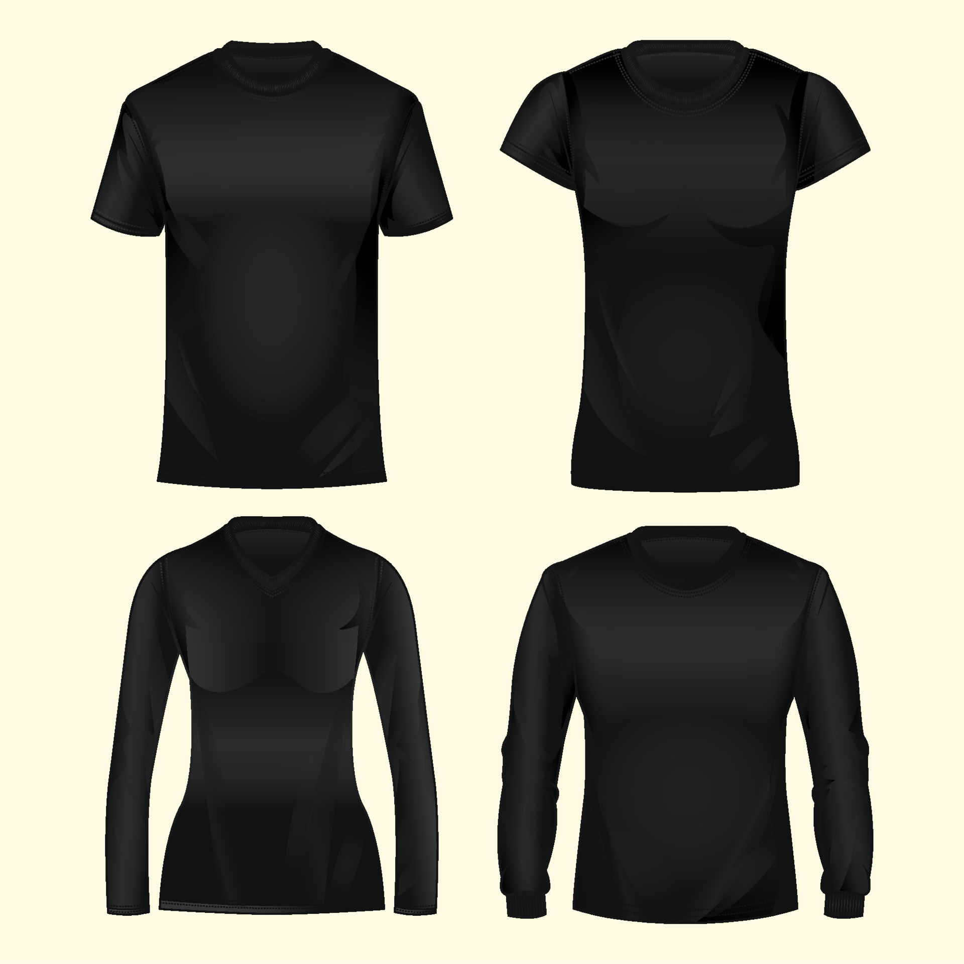 3d Black T Shirt Mock Up 20691262 Vector Art At Vecteezy