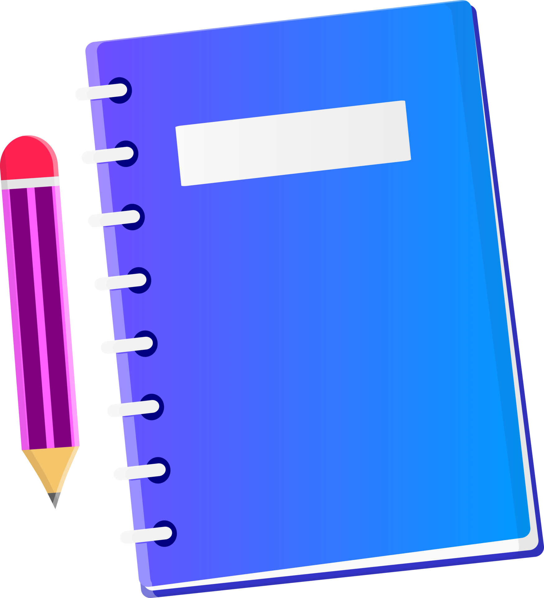 Cuaderno Y Lápiz Png 20693317 Png