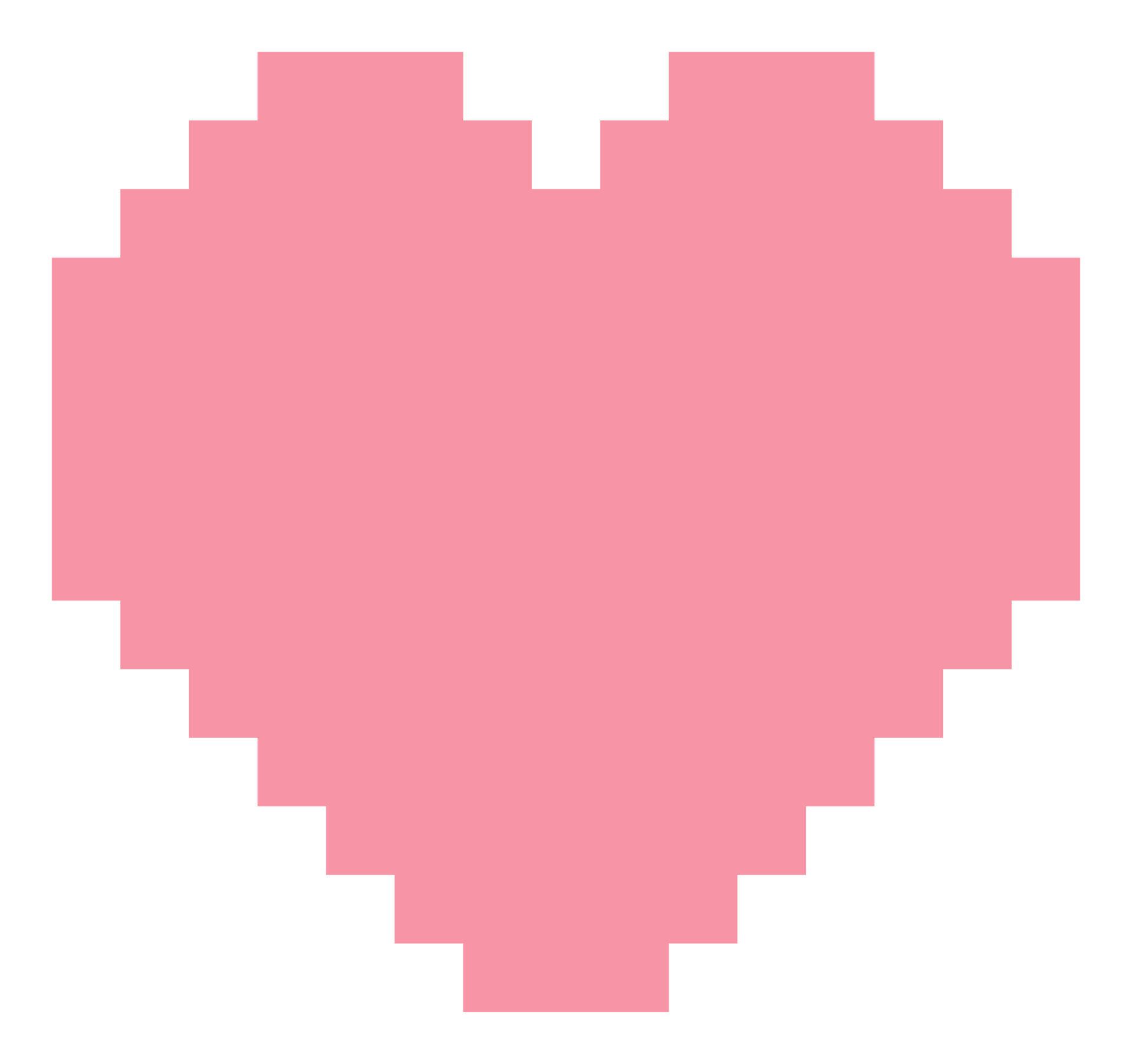 Aesthetics Cute 8bit Pixel Heart Shape Decoration 20694881 Png