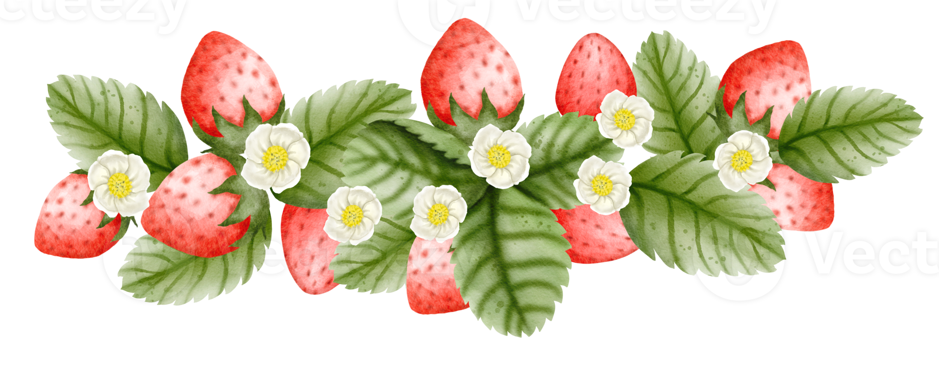 watercolor strawberry hand drawn 20695744 PNG
