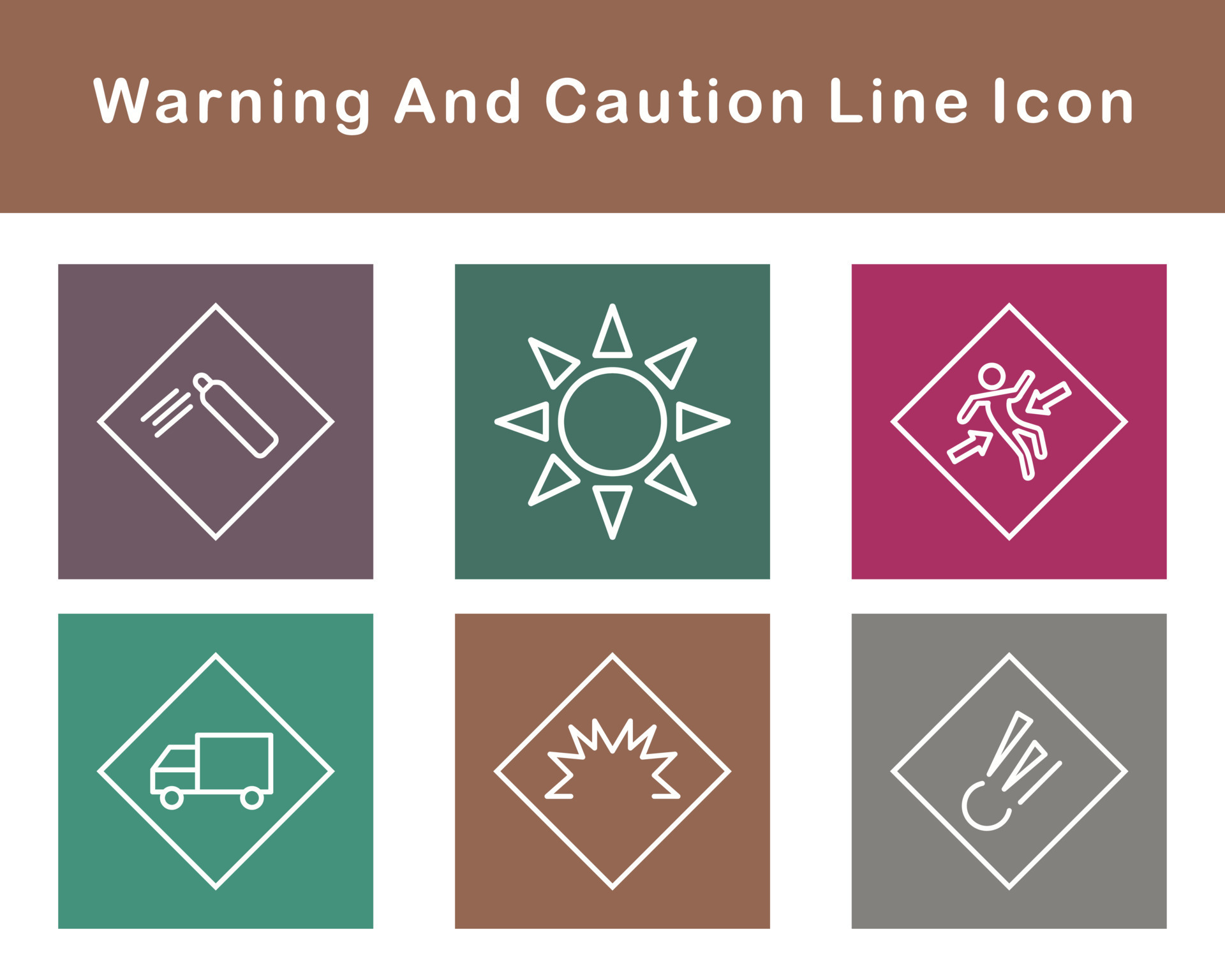 Warning And Caution Vector Icon Set 20699077 Vector Art at Vecteezy
