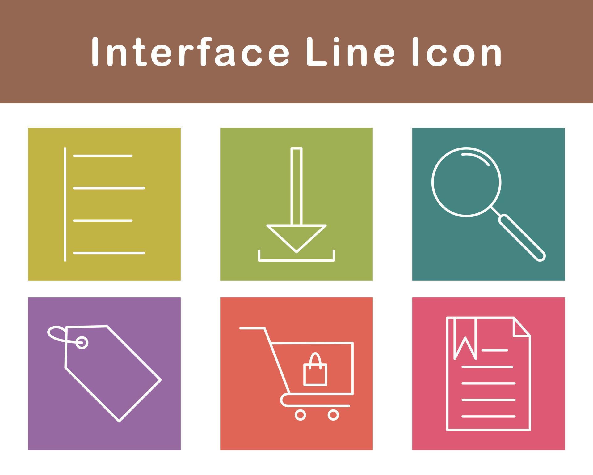 Interface Vector Icon Set 20699116 Vector Art at Vecteezy