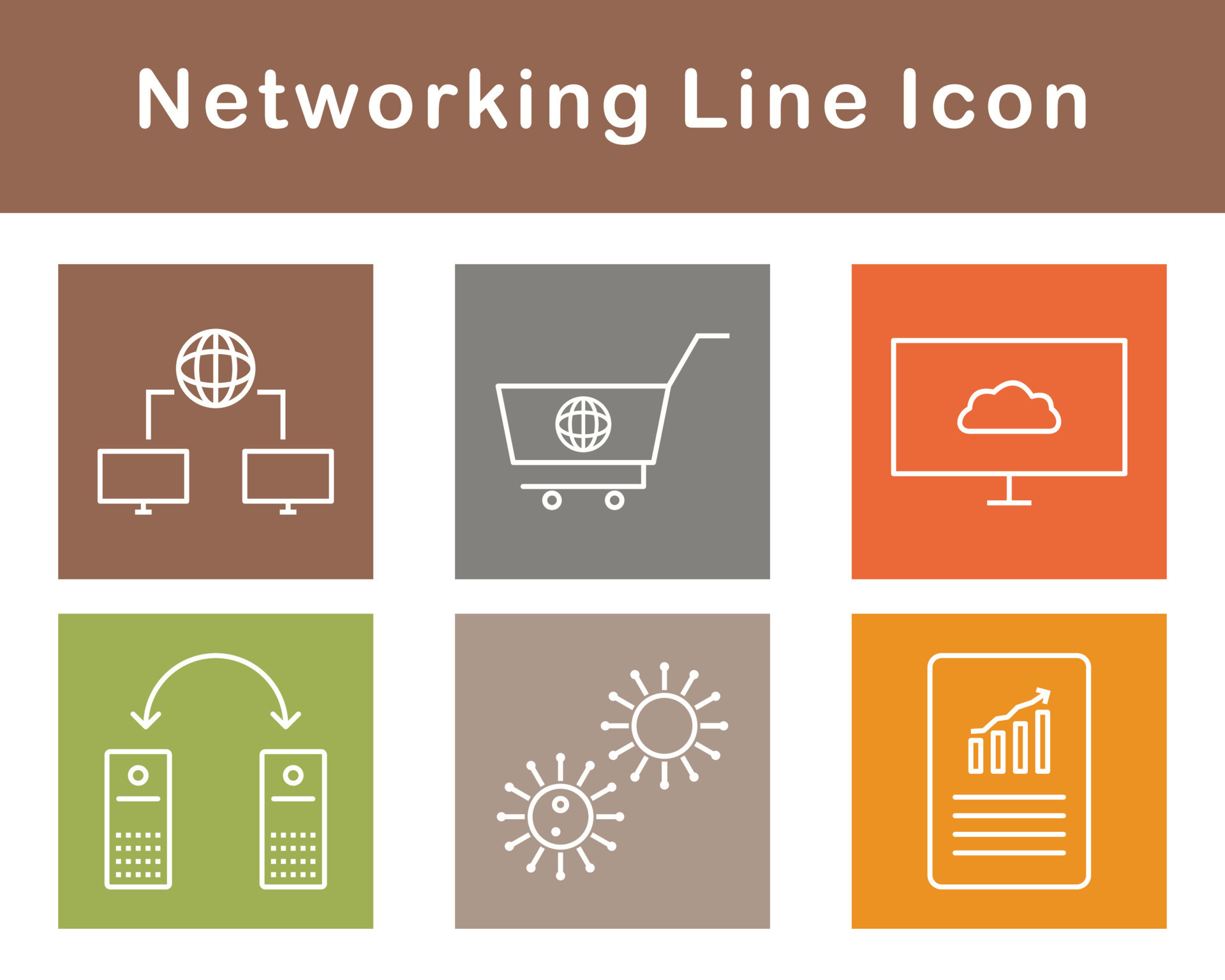 Networking Vector Icon Set 20699277 Vector Art at Vecteezy