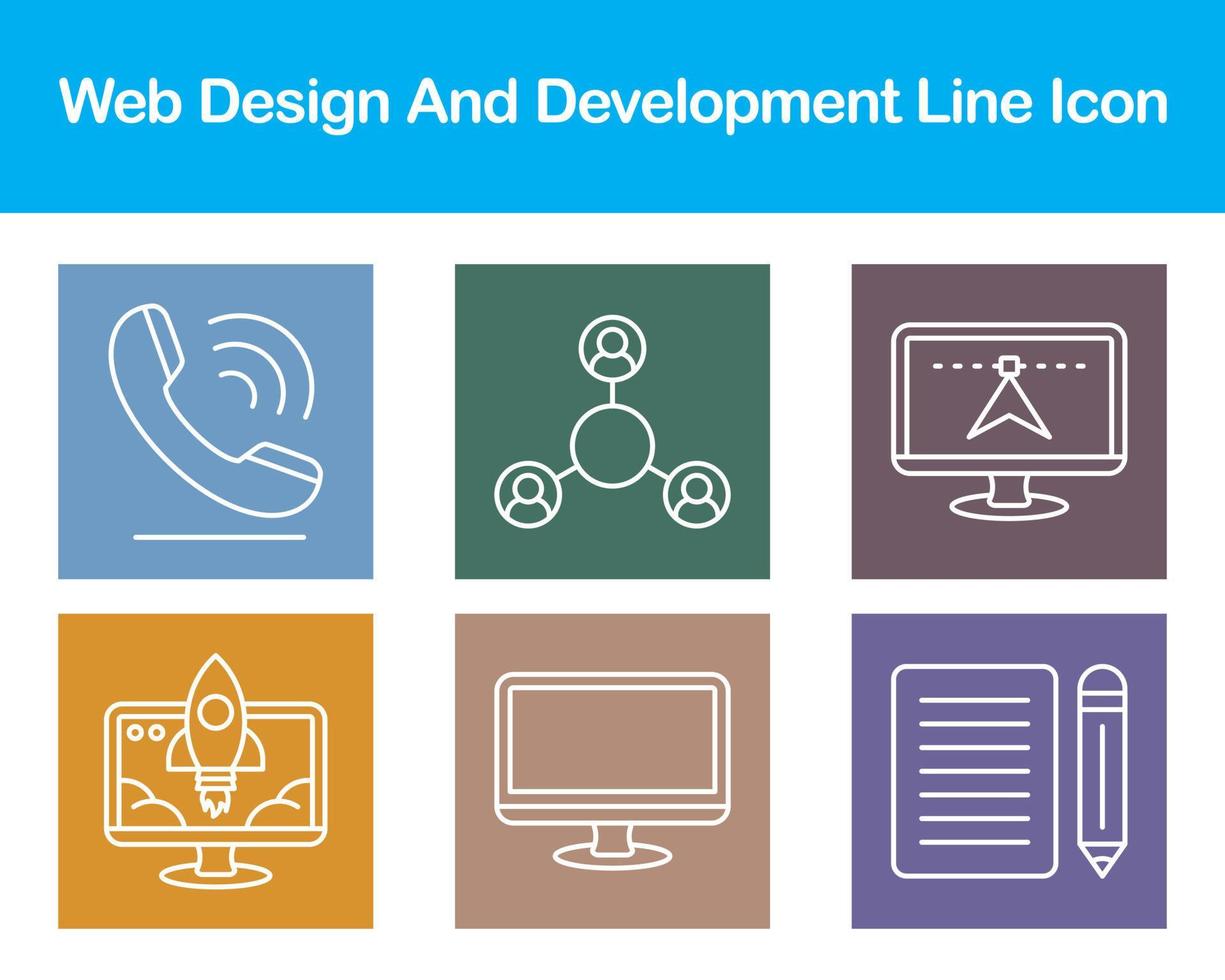 Web Design And Development Vector Icon Set 20699319 Vector Art at Vecteezy