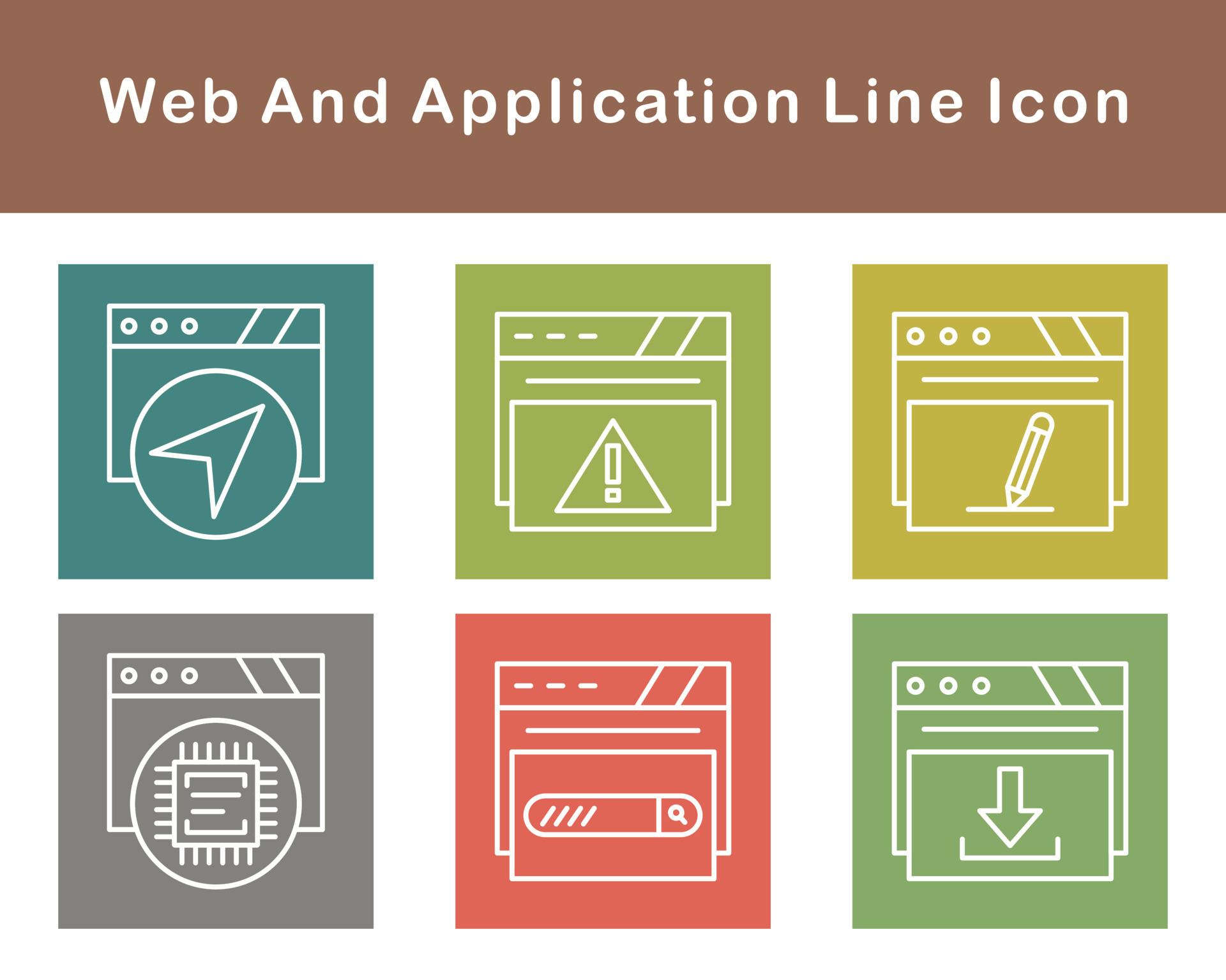 Web And Application Vector Icon Set 20699417 Vector Art at Vecteezy