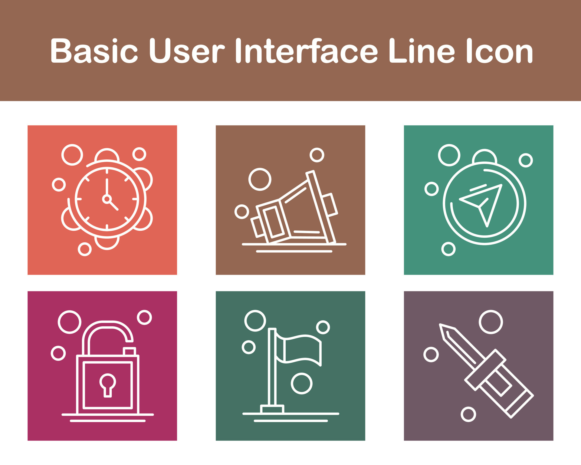 Basic User Interface Vector Icon Set 20702061 Vector Art at Vecteezy