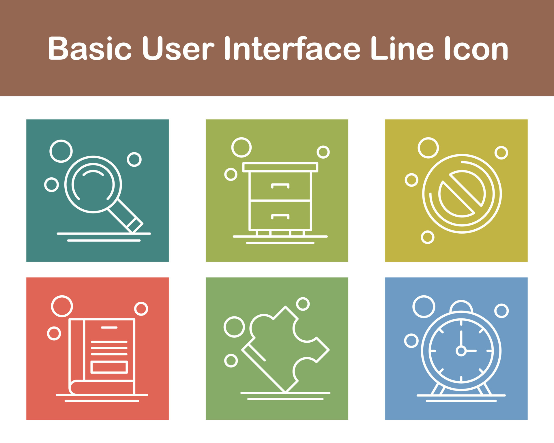 Basic User Interface Vector Icon Set 20702069 Vector Art at Vecteezy