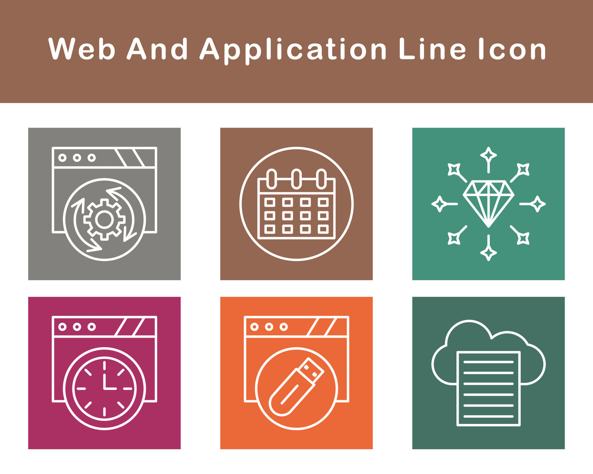 Web And Application Vector Icon Set 20702915 Vector Art at Vecteezy
