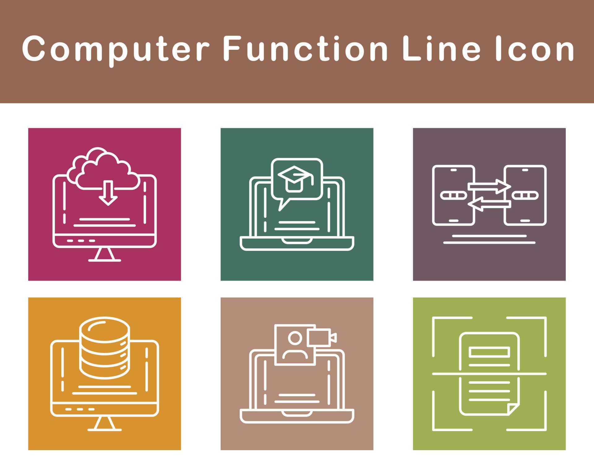 Computer Function Vector Icon Set 20702970 Vector Art at Vecteezy