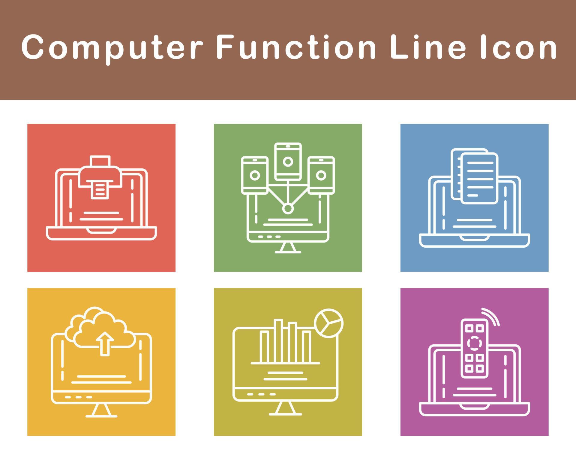 Computer Function Vector Icon Set 20703023 Vector Art at Vecteezy