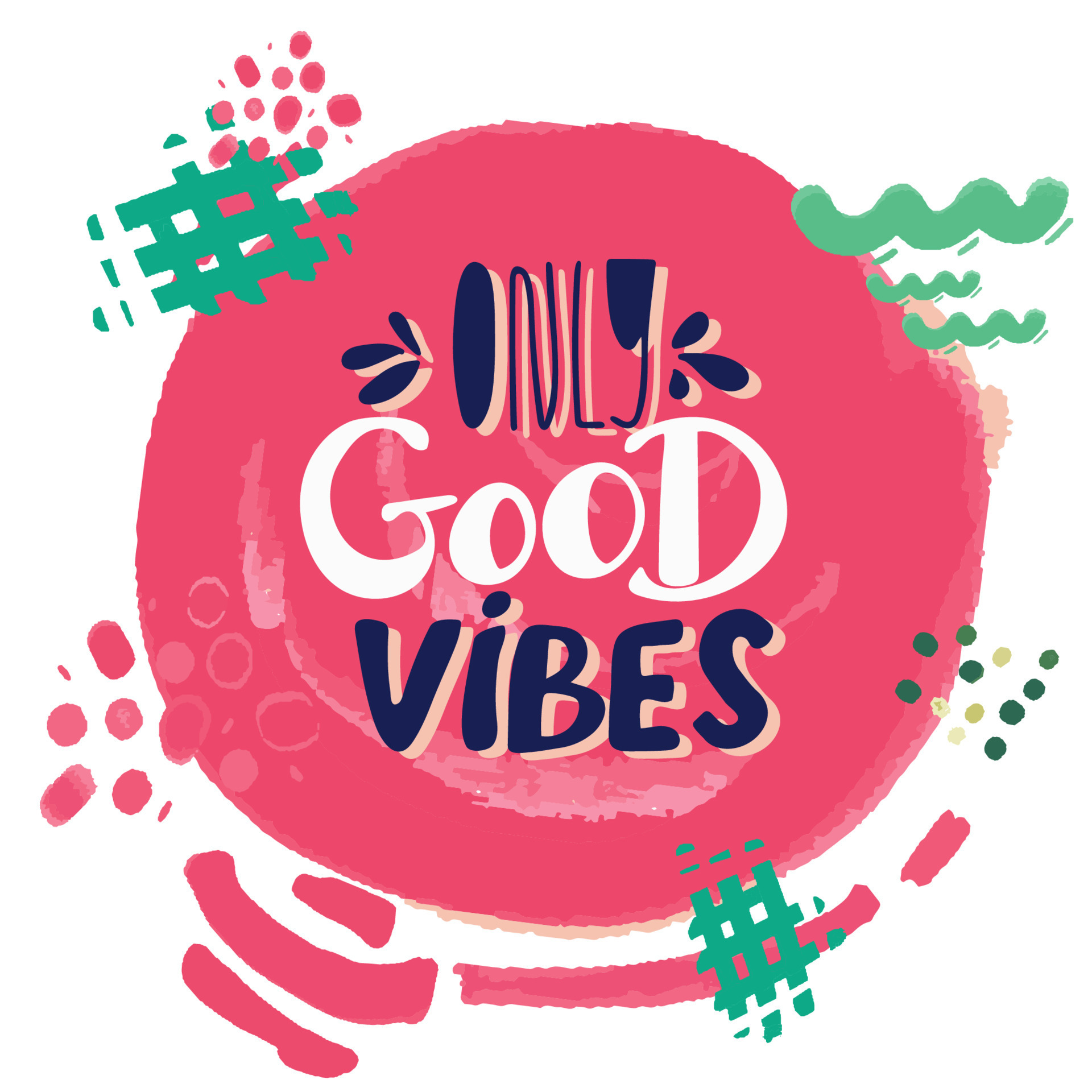 GOOD VIBES ONLY. VECTOR SLOGAN GRAPHIC DESIGNS 20704449 Vector Art at Vecteezy